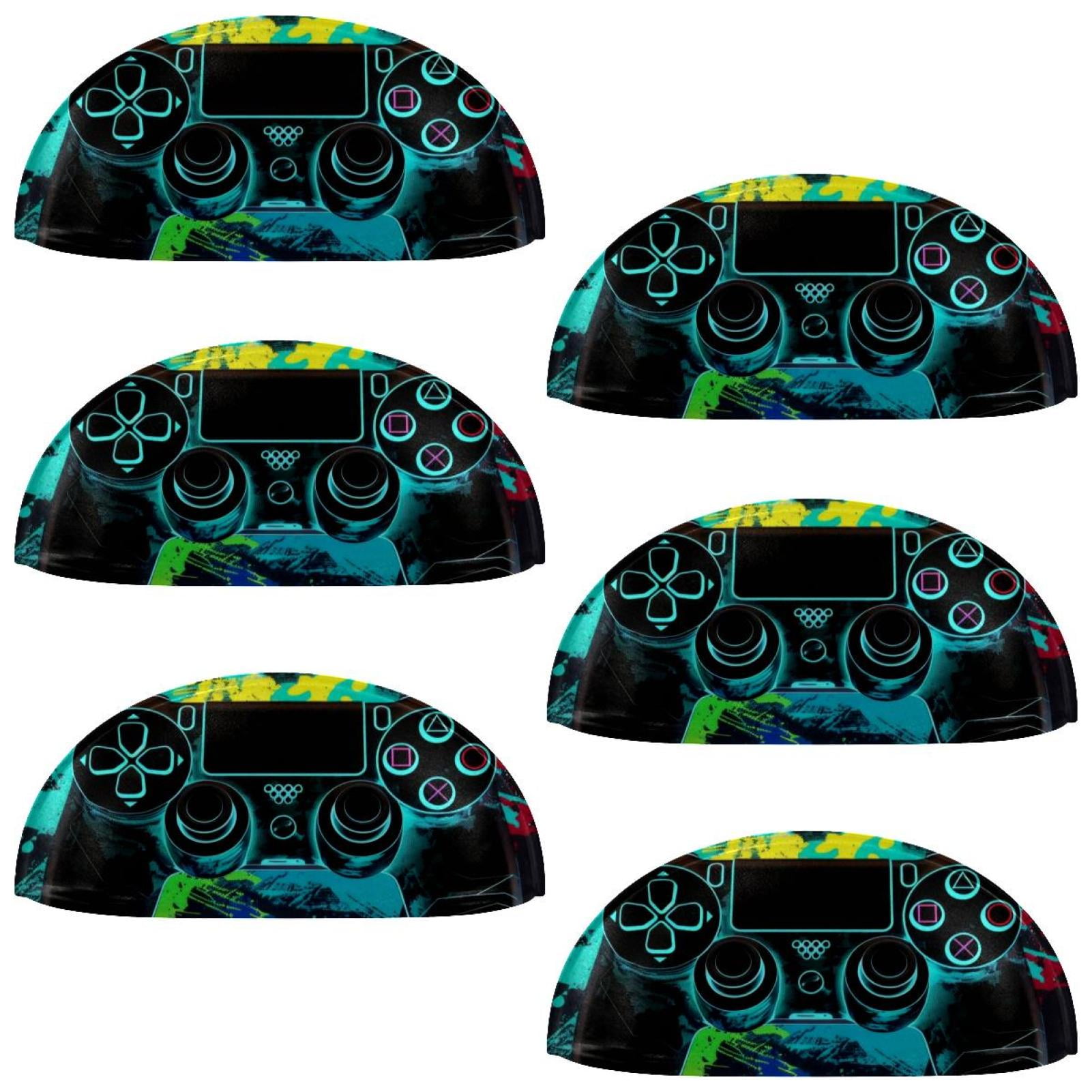 PhooArto 6 Pcs Cup Drawer Pulls, Blue Gamer Controller Splash Pattern ...