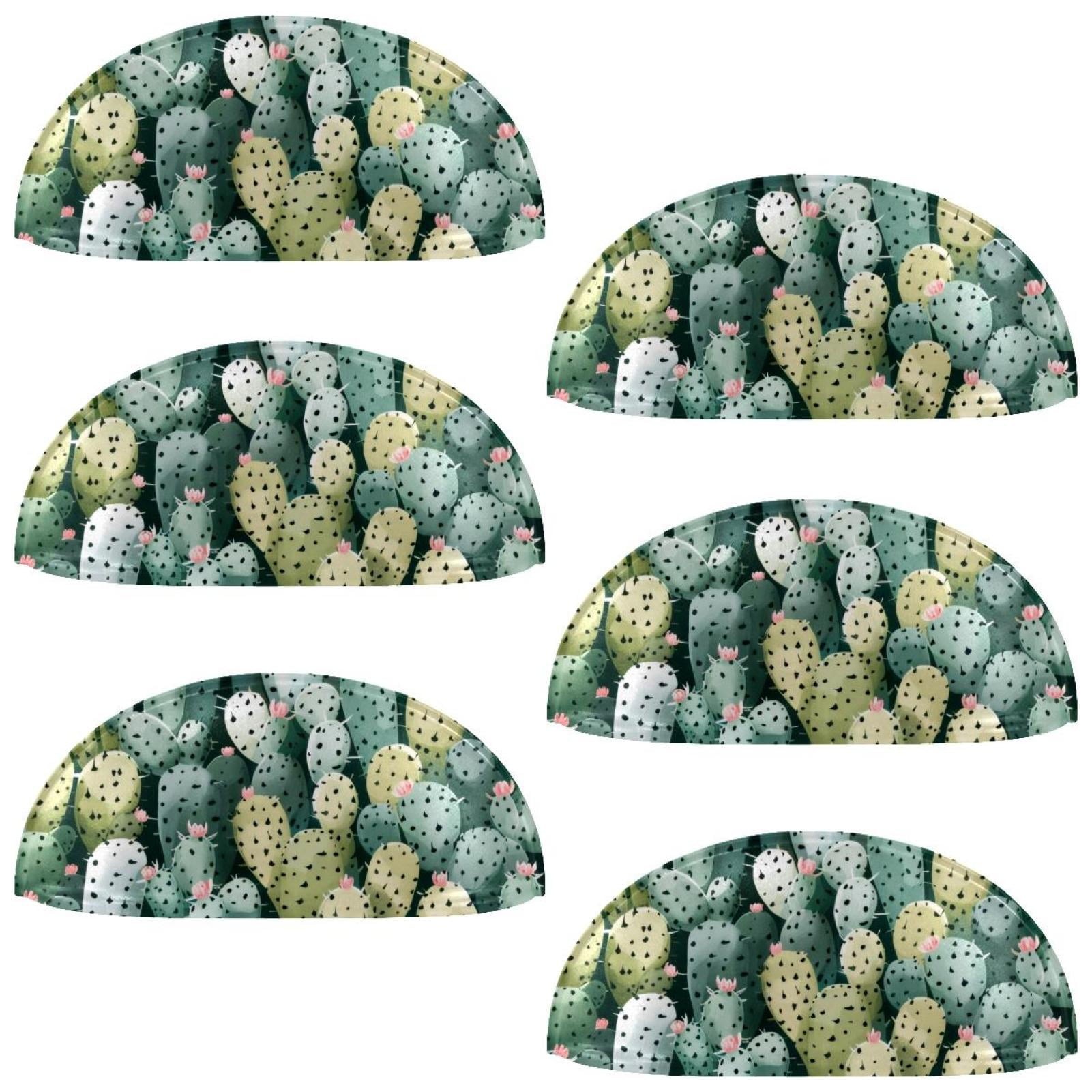 PhooArto 6 Pcs Cup Drawer Pulls, Cute Cactus Pattern Shell Shape ...