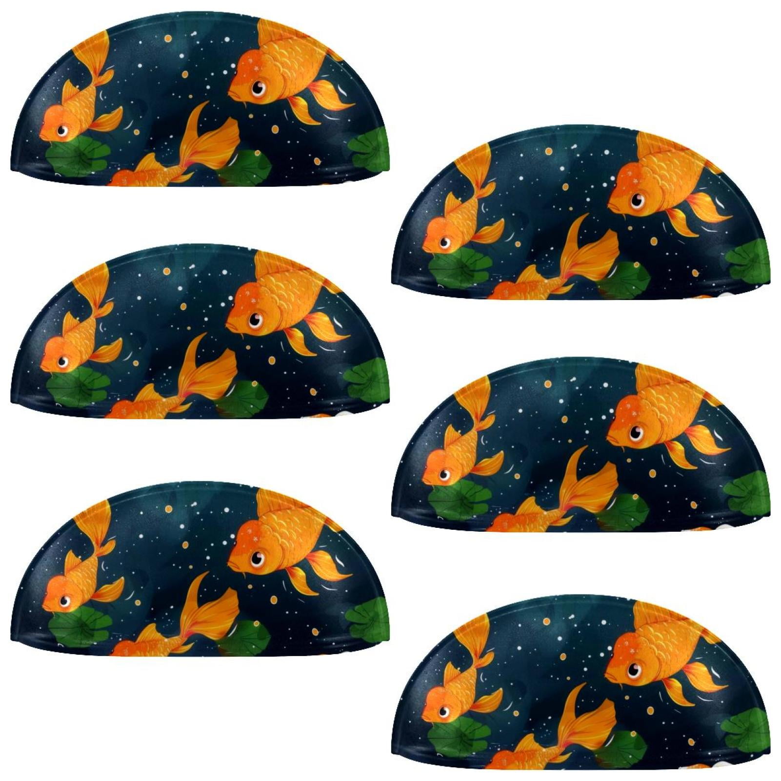 PhooArto 6 Pcs Cup Drawer Pulls, Cute Goldfish Lotus Shell Shape ...