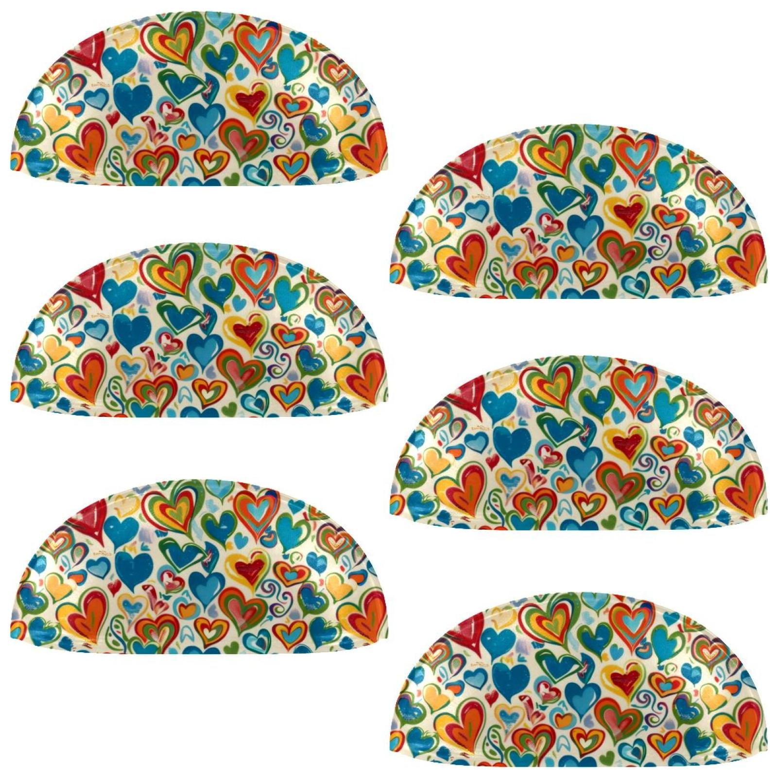 PhooArto 6 Pcs Cup Drawer Pulls, Hearts Love Pattern Shell Shape ...