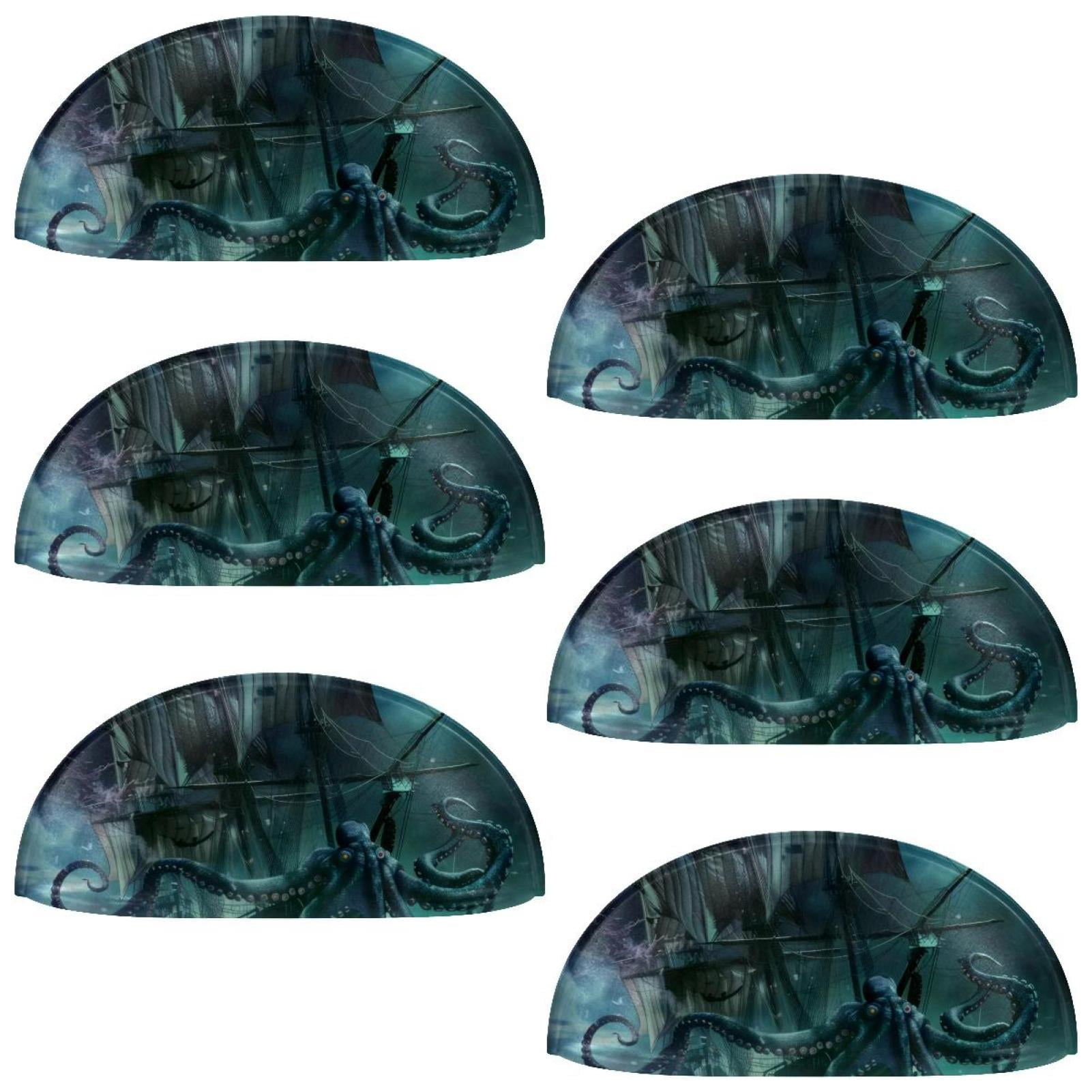 PhooArto 6 Pcs Cup Drawer Pulls, Ocean Octopus Nautical Ship Shell ...