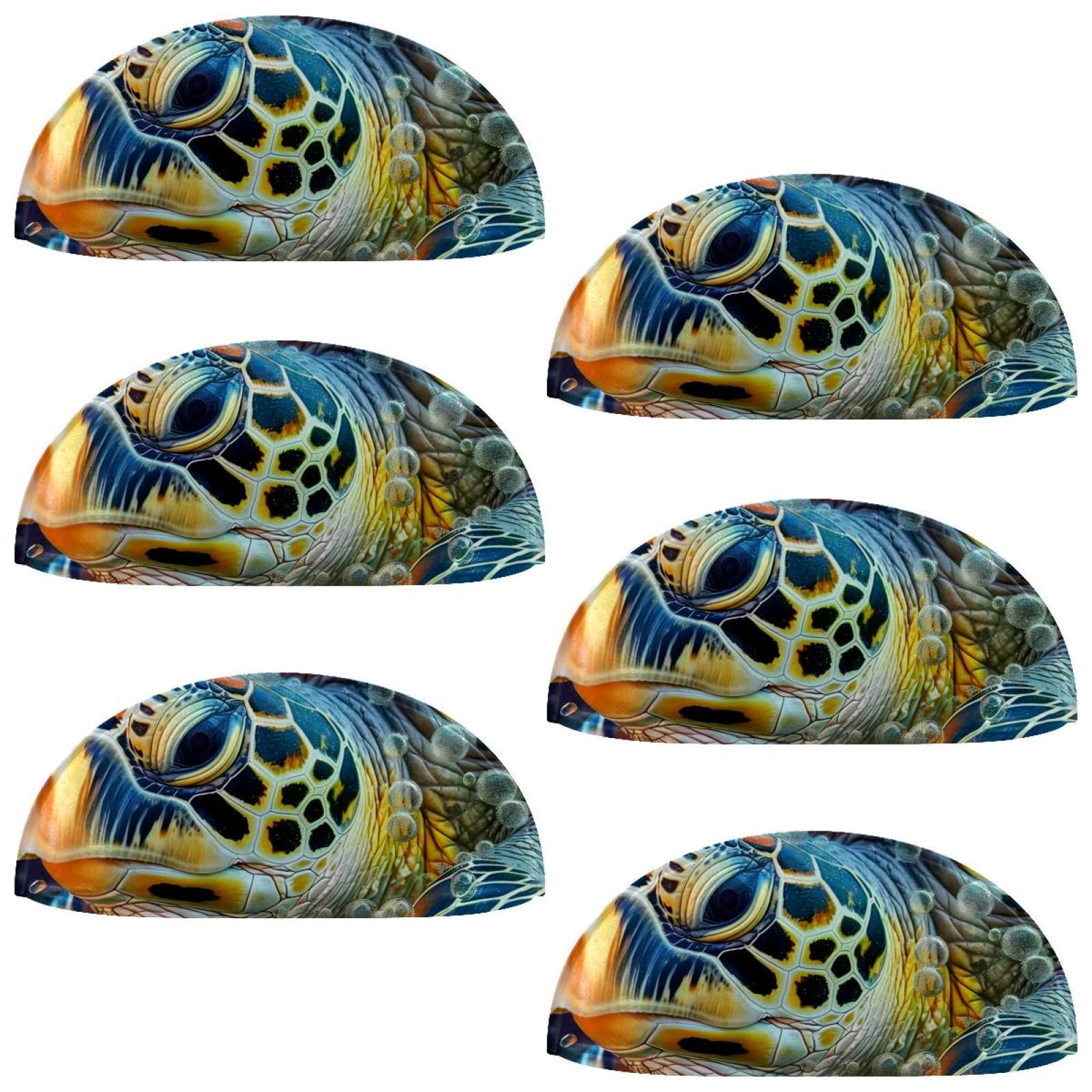 PhooArto 6 Pcs Cup Drawer Pulls, Ocean Sea Turtle Bubble Shell Shape ...