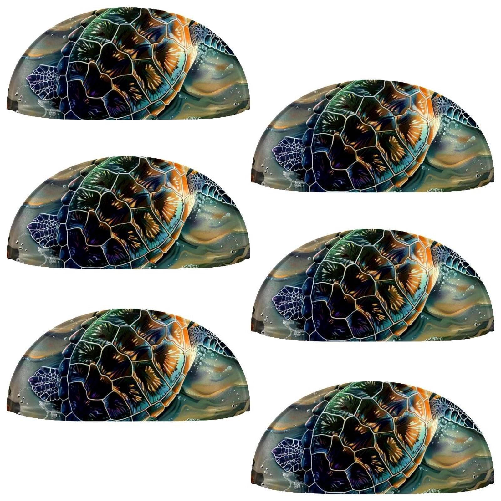 PhooArto 6 Pcs Cup Drawer Pulls, Sea Turtle Beach Shell Shape Handles ...