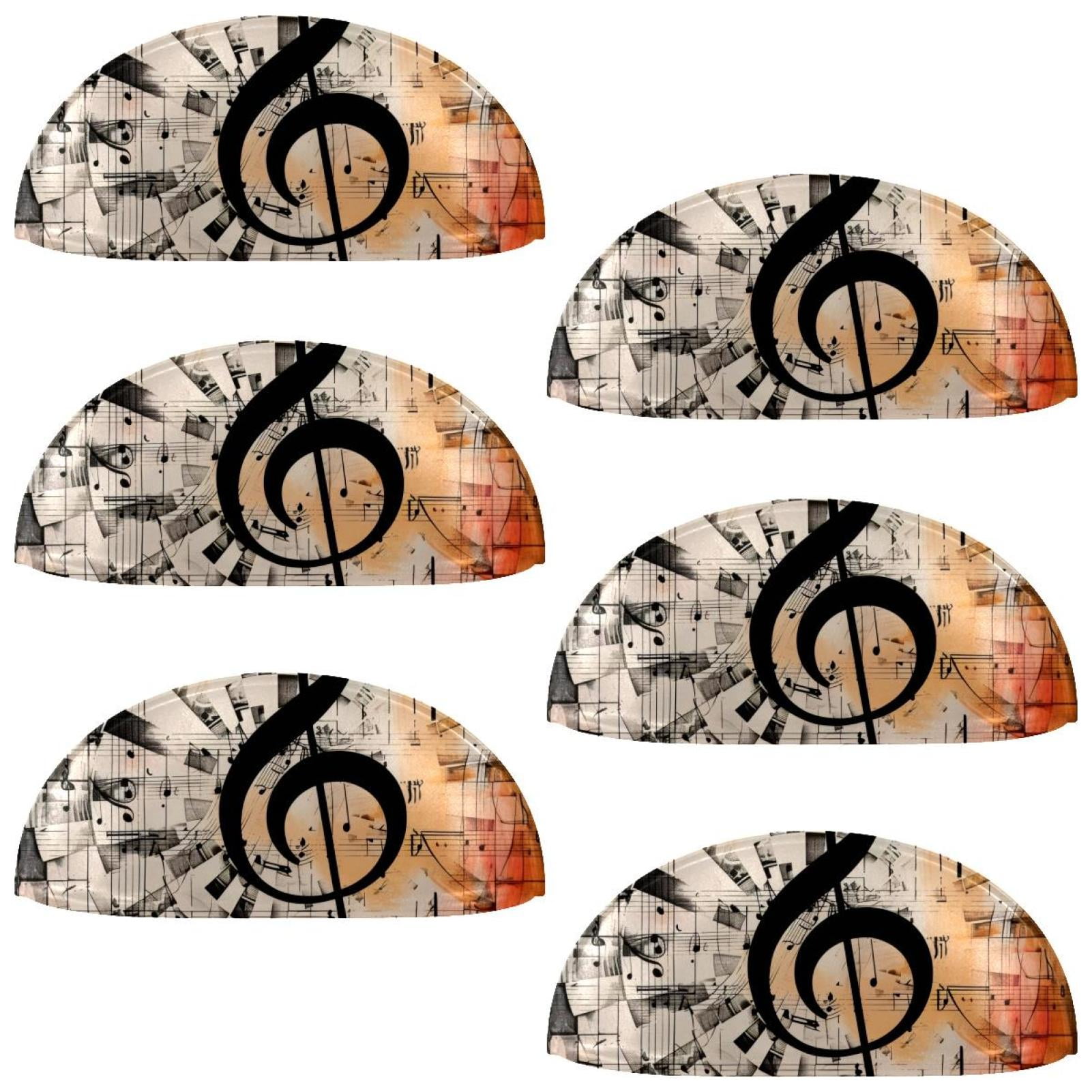 PhooArto 6 Pcs Cup Drawer Pulls, Swirl Musical Notes Shell Shape ...
