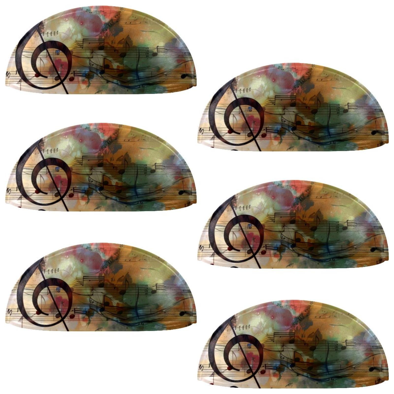 PhooArto 6 Pcs Cup Drawer Pulls, Vintage Music Note Staff Shell Shape ...