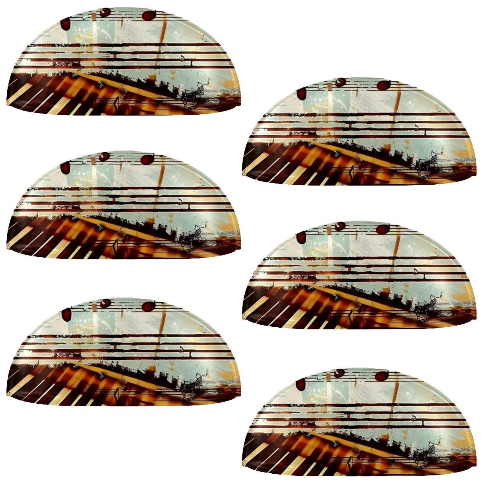 PhooArto 6 Pcs Cup Drawer Pulls, Vintage Piano Music Notes Shell Shape ...