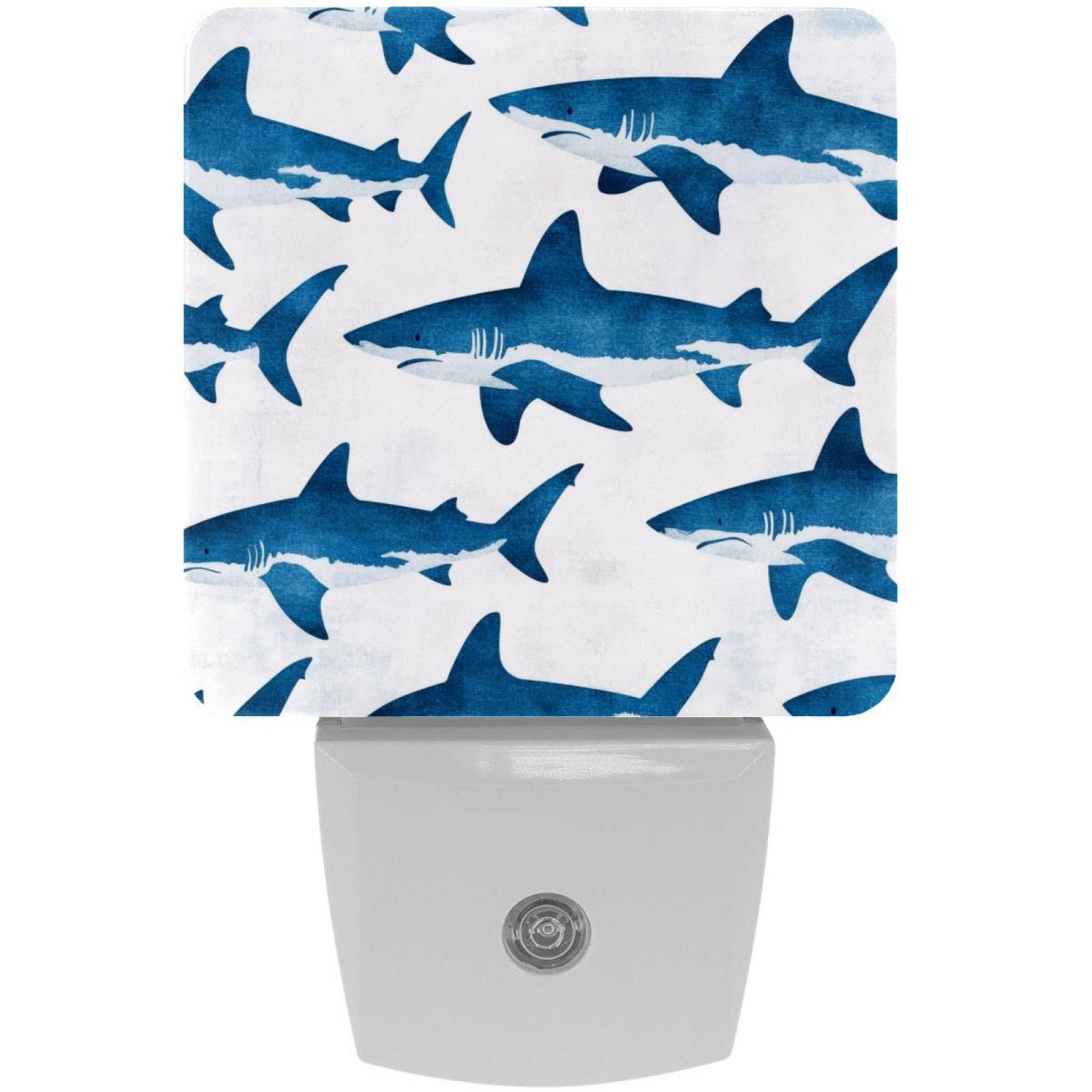 PhooArto Blue Sharks Silhouette Plug in LED Night Light Auto Sensor ...
