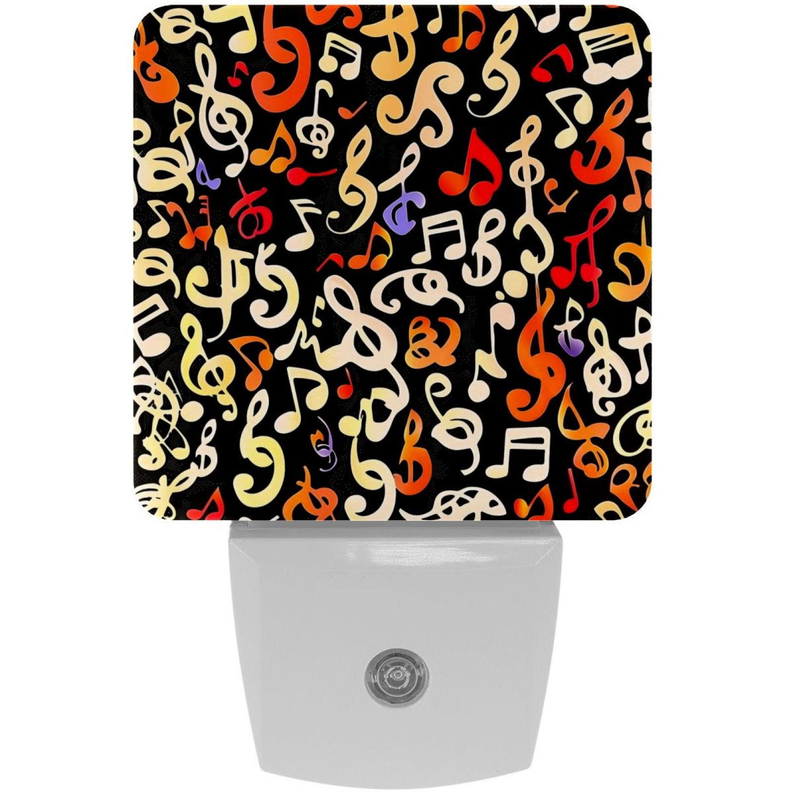 PhooArto Color Musical Notes Pattern Plug in LED Night Light Auto ...