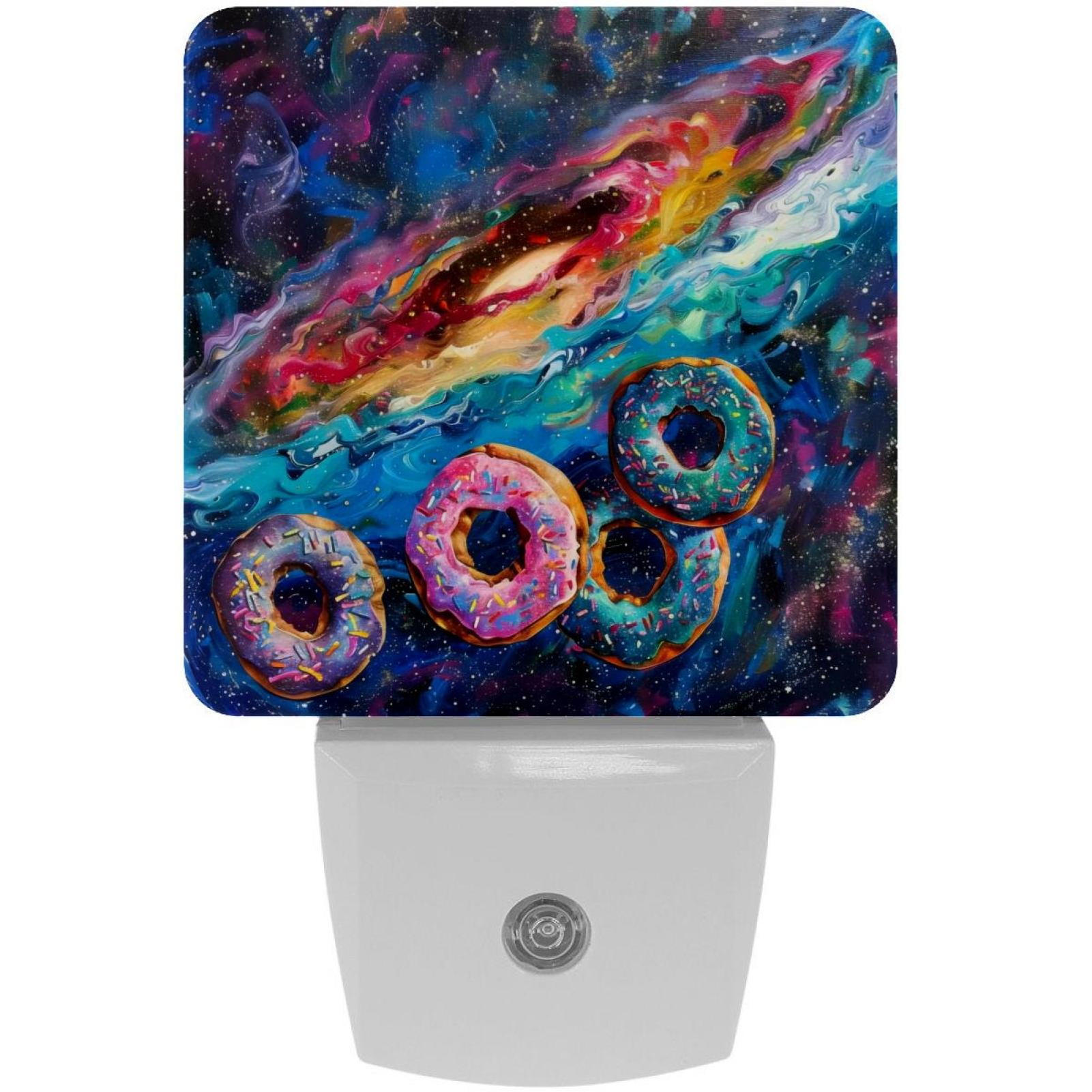 PhooArto Colorful Donuts in galaxy Plug in LED Night Light Auto Sensor ...