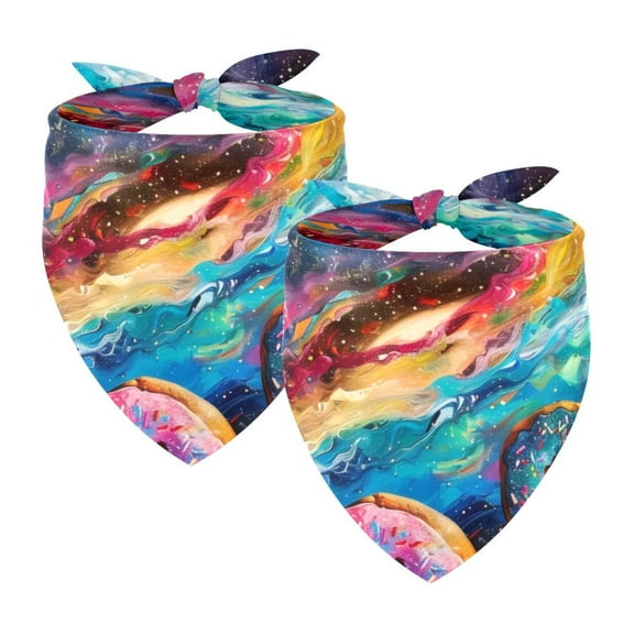 2 Pack Dog Bandana Girl Boy Pet Bibs Dog Scarf Kerchief Washable ...