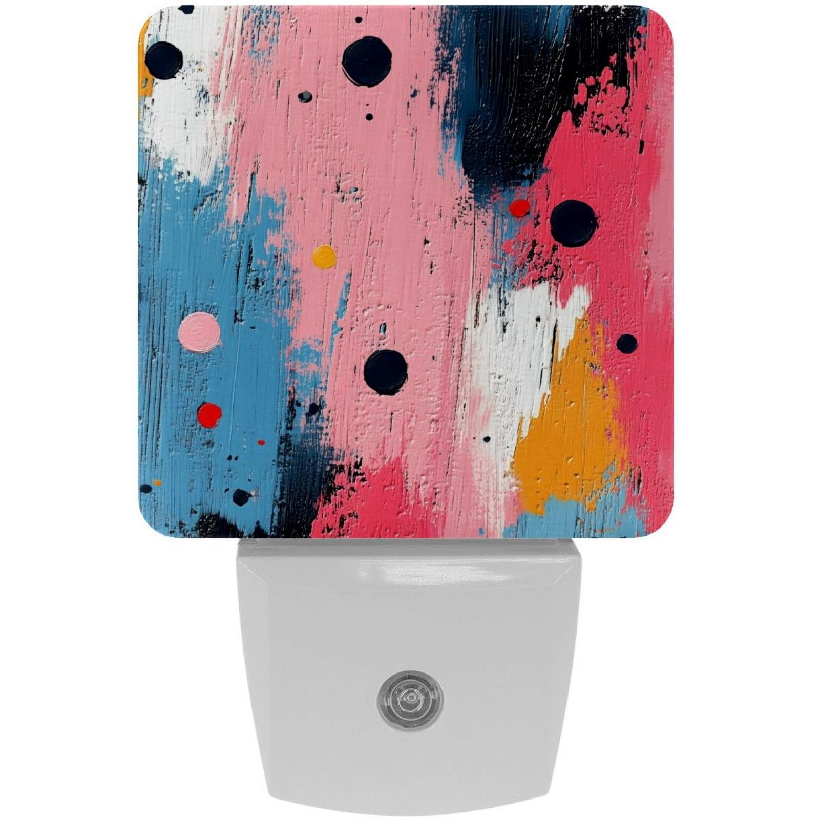 PhooArto Colorful Messy Dot Plug in LED Night Light Auto Sensor Dusk to ...