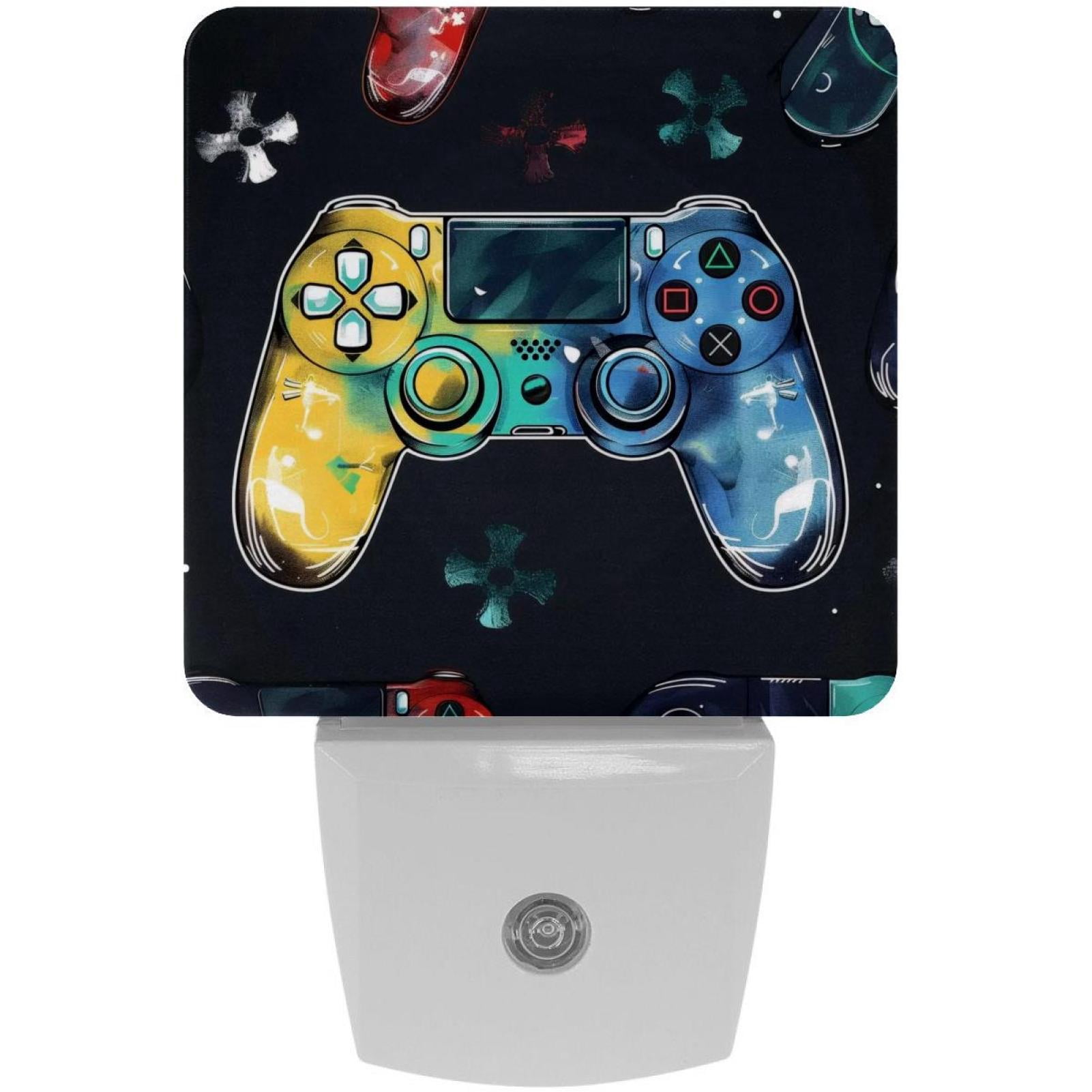 PhooArto Colors Gamer Controller Pattern Plug in LED Night Light Auto ...
