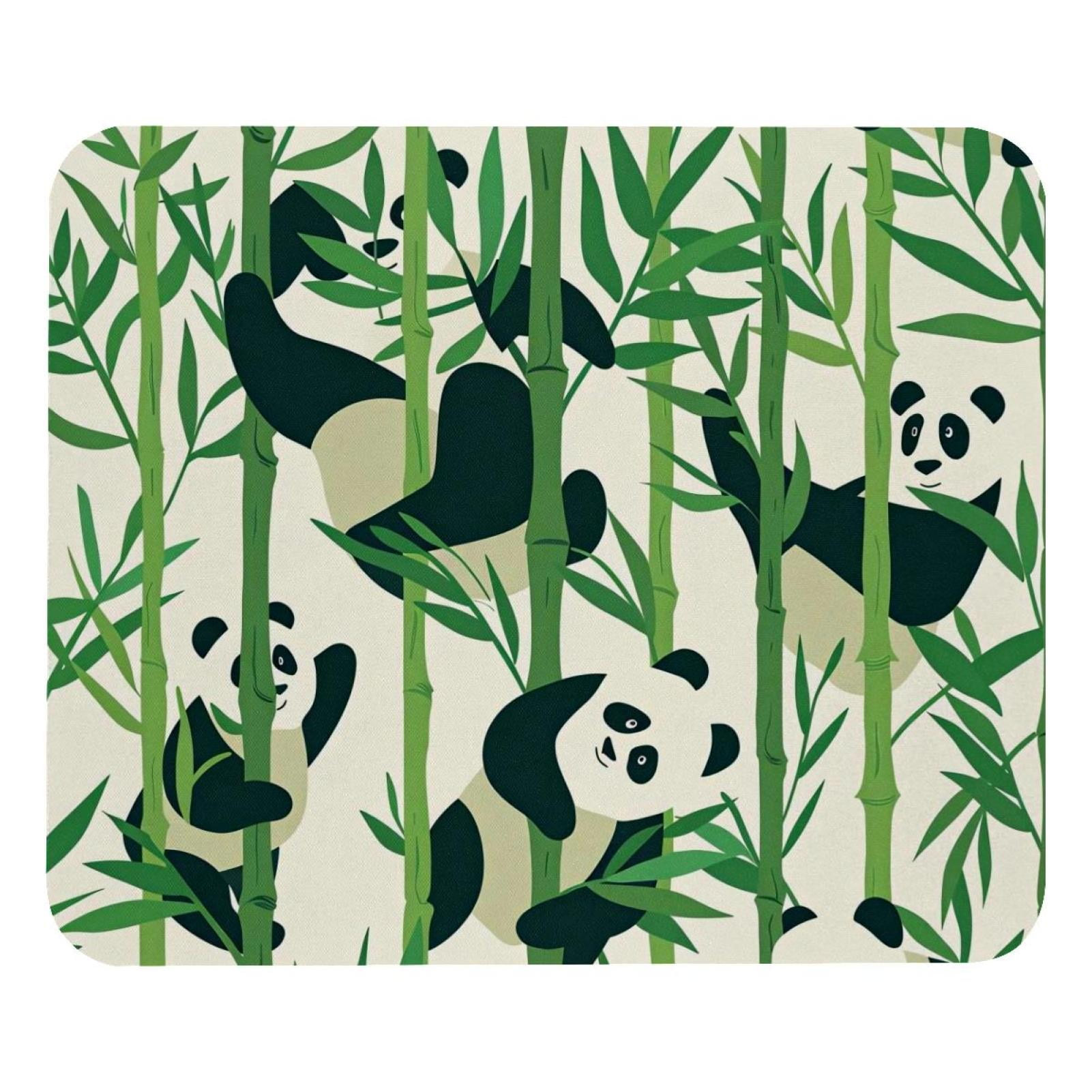 PhooArto Comfortable Mouse Pad Bamboo Panda Pattern Desktop Mousepad ...