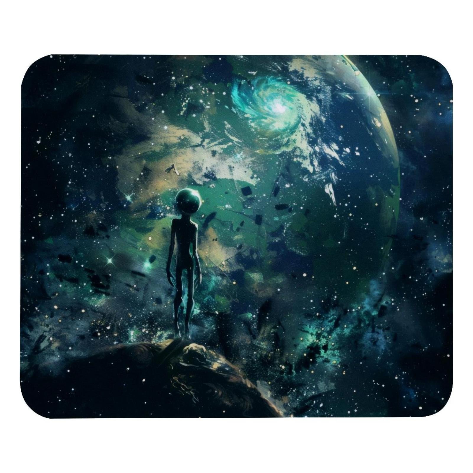 PhooArto Comfortable Mouse Pad Galaxy Alien Earth Desktop Mousepad , 21 ...
