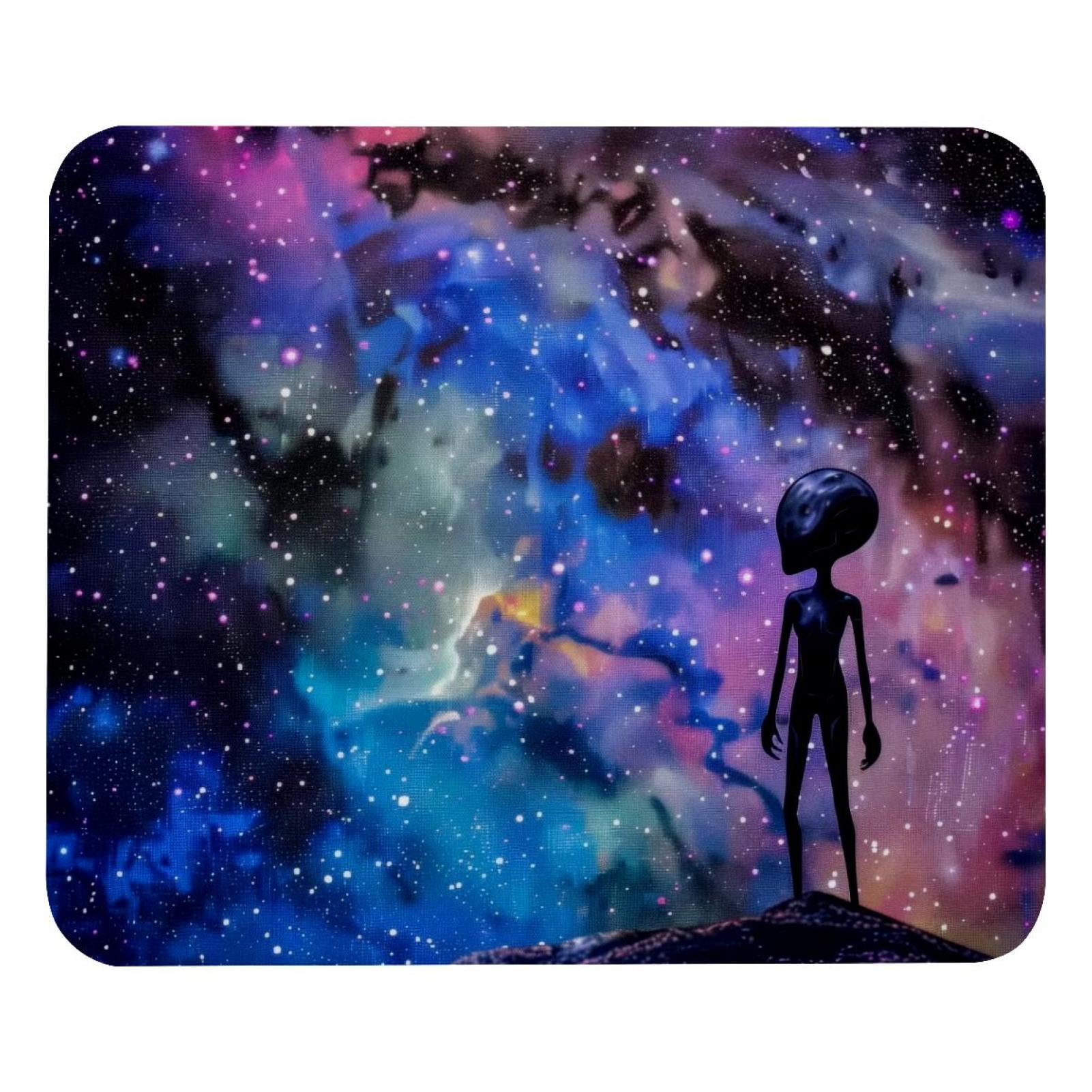 PhooArto Comfortable Mouse Pad Galaxy and Alien Desktop Mousepad , 21 x ...
