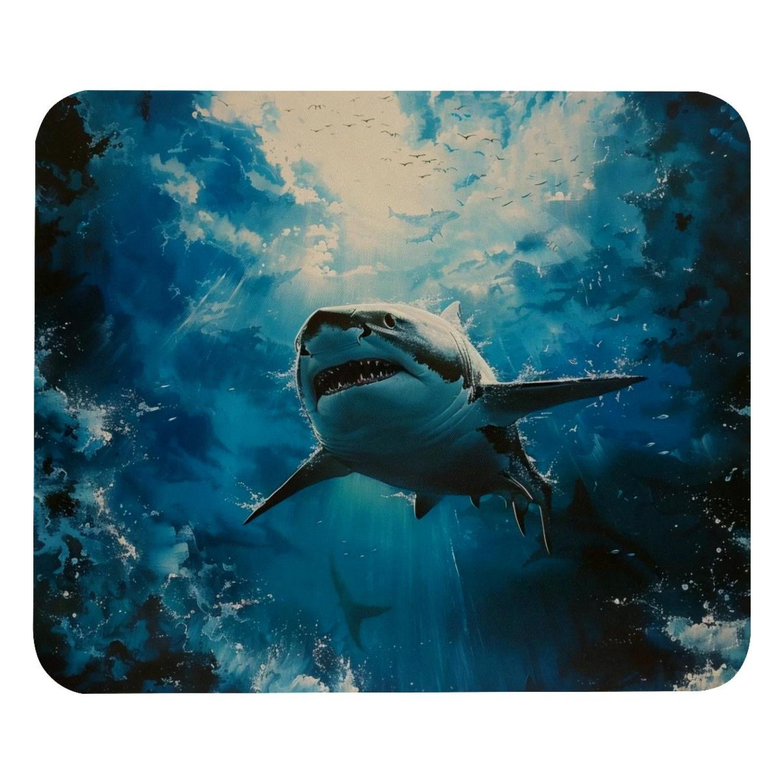 PhooArto Comfortable Mouse Pad Ocean Shark on Sky Desktop Mousepad , 21 ...