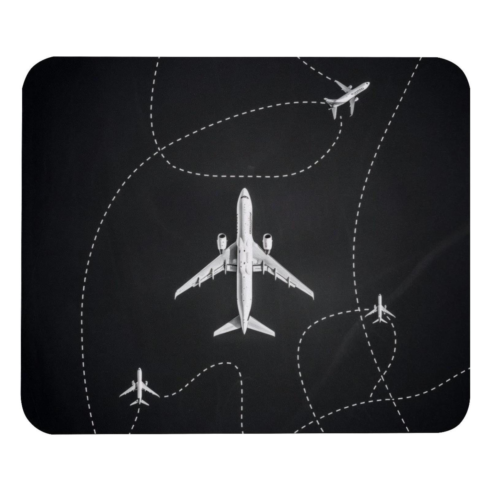 PhooArto Comfortable Mouse Pad Plane Dashed Path Lines Airplane Sky ...