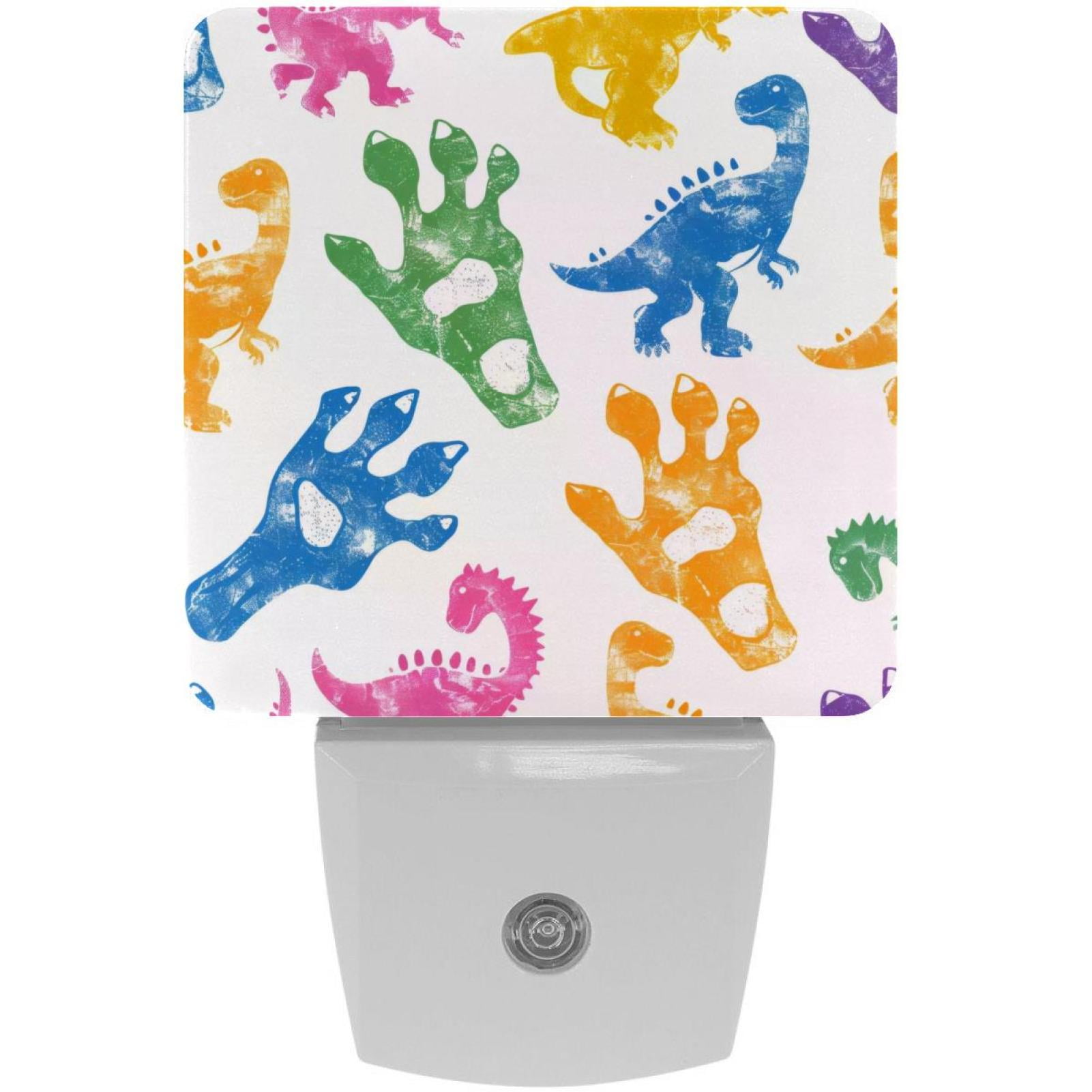 PhooArto Dinosaurs Cute Footprint Pattern Plug in LED Night Light Auto ...