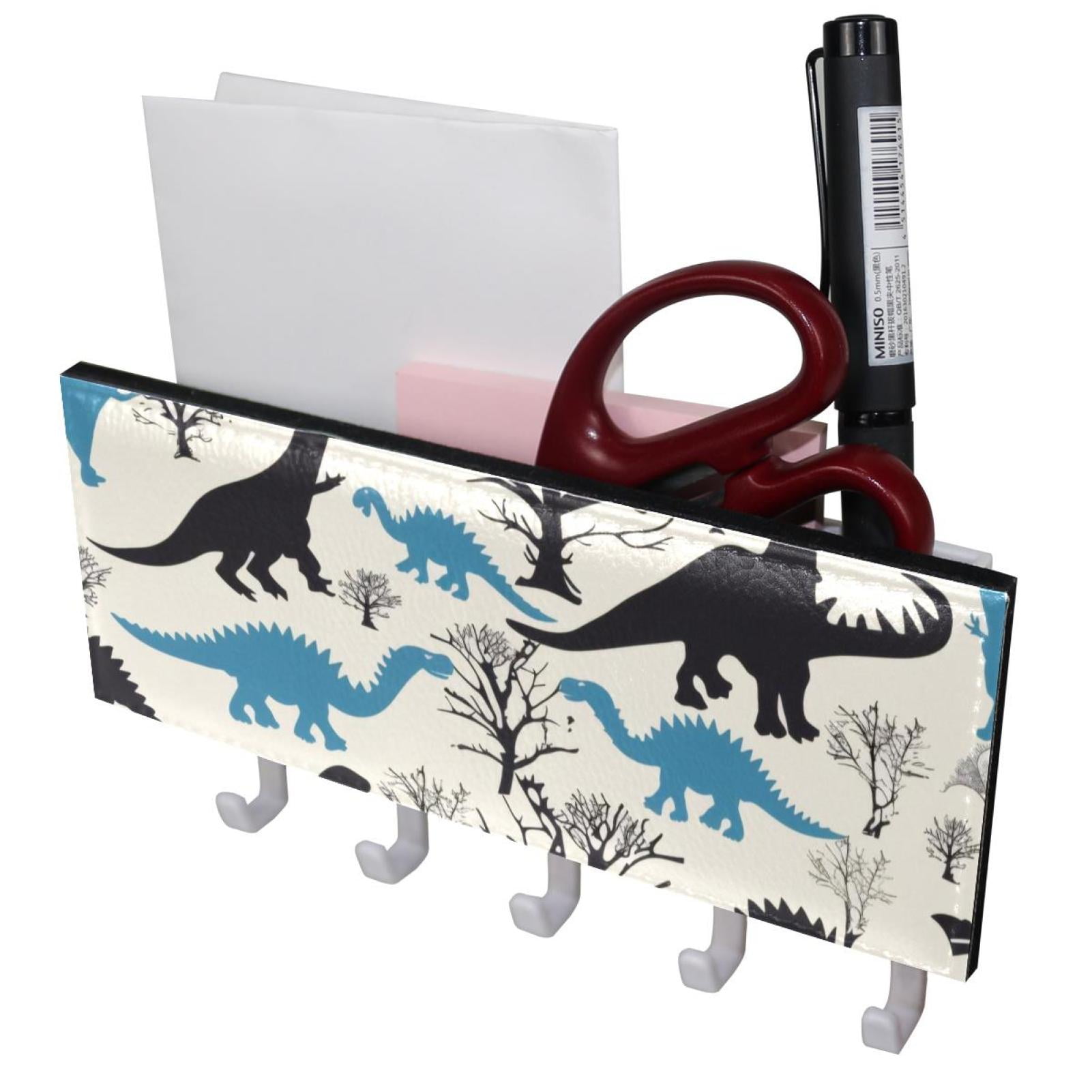 PhooArto Key Holder for Wall Decorative with 5 Key Hooks, Dinosaurs ...