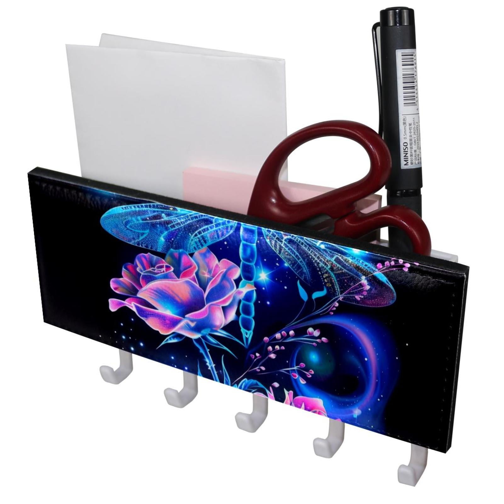 PhooArto Key Holder for Wall Decorative with 5 Key Hooks, Neon ...