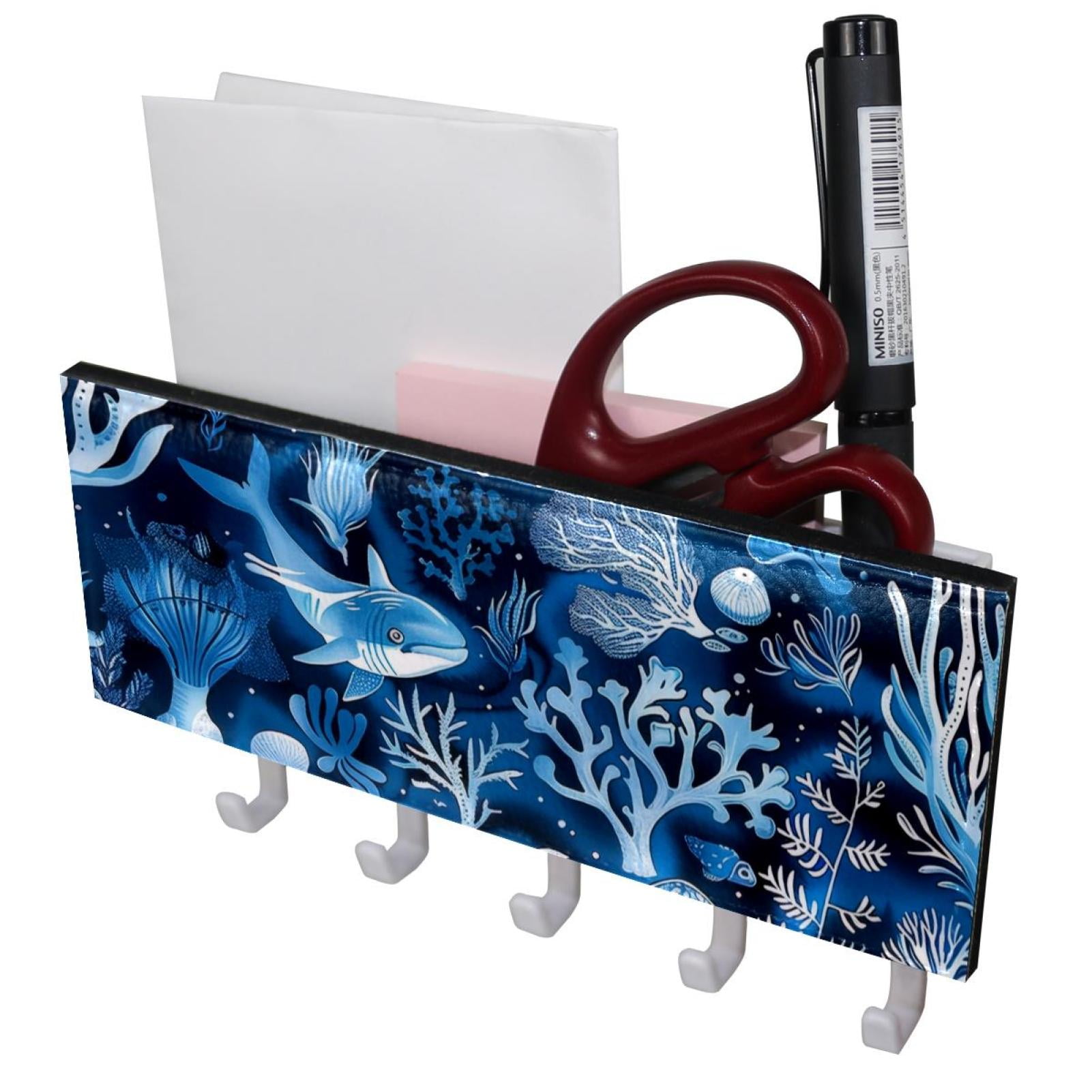 PhooArto Key Holder for Wall Decorative with 5 Key Hooks, Underwater ...