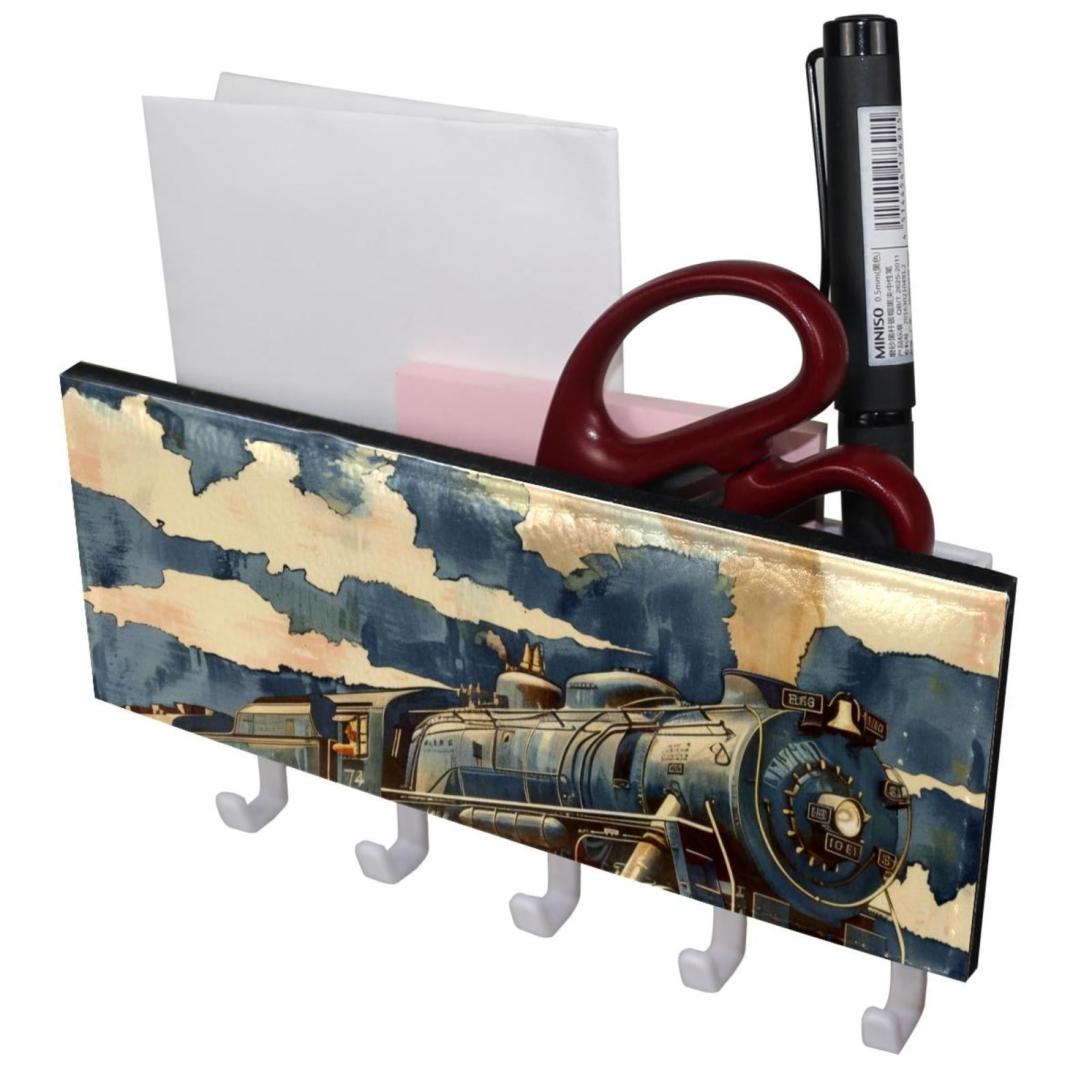 PhooArto Key Holder for Wall Decorative with 5 Key Hooks, Vintage Art ...