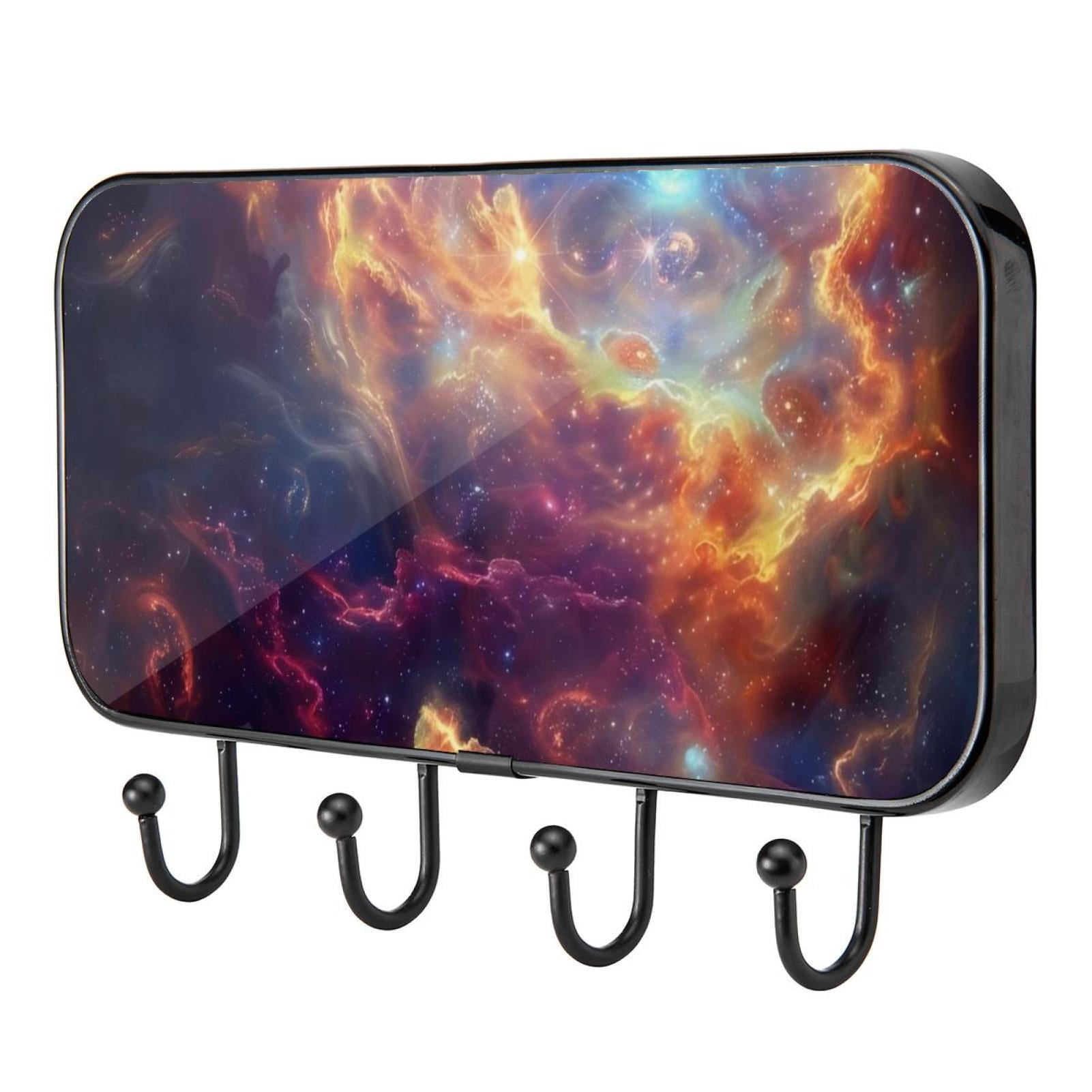 PhooArto Key Holder for Wall Decorative Colorful Galaxy Shining Stars ...