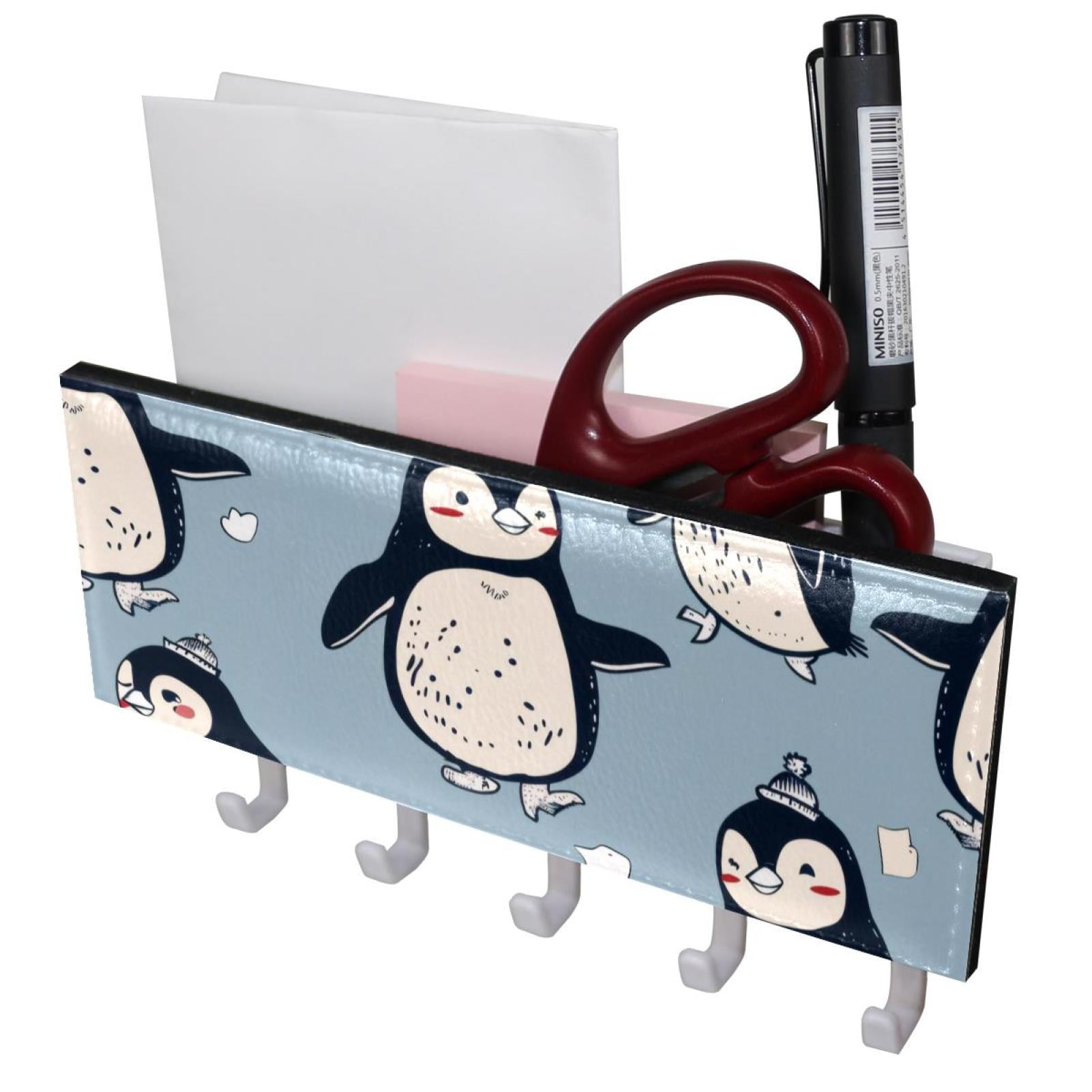 PhooArto Key Holder for Wall Decorative with 5 Key Hooks, Cartoon Cute ...