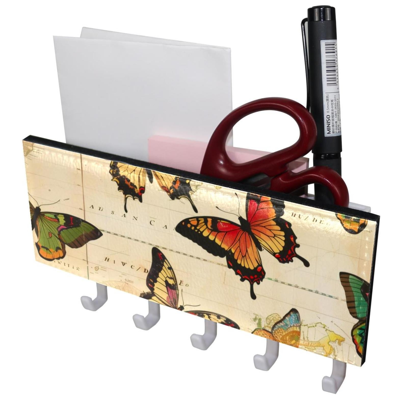 PhooArto Key Holder for Wall Decorative with 5 Key Hooks, Colors ...