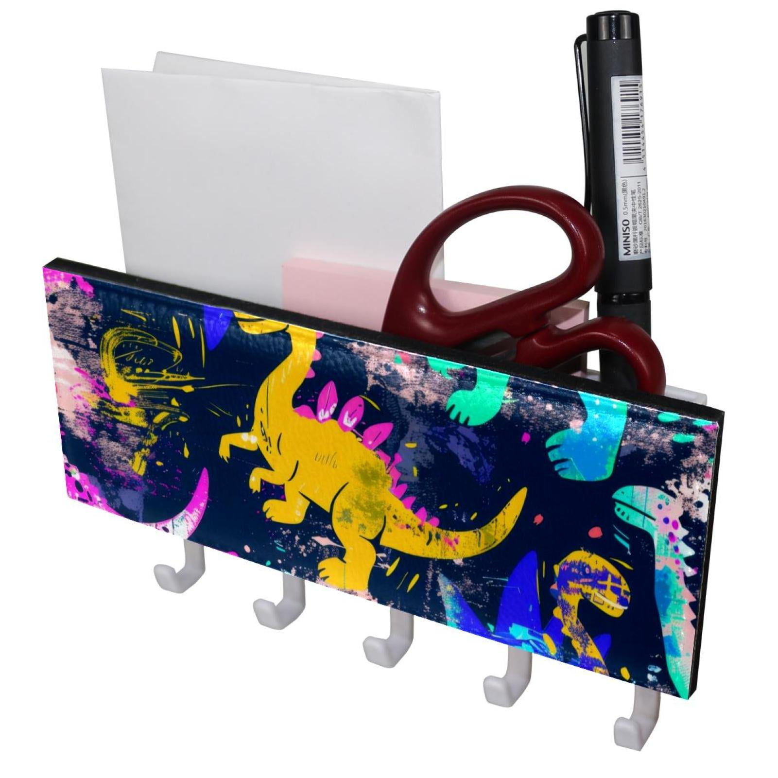 PhooArto Key Holder for Wall Decorative with 5 Key Hooks, Cute Animal ...