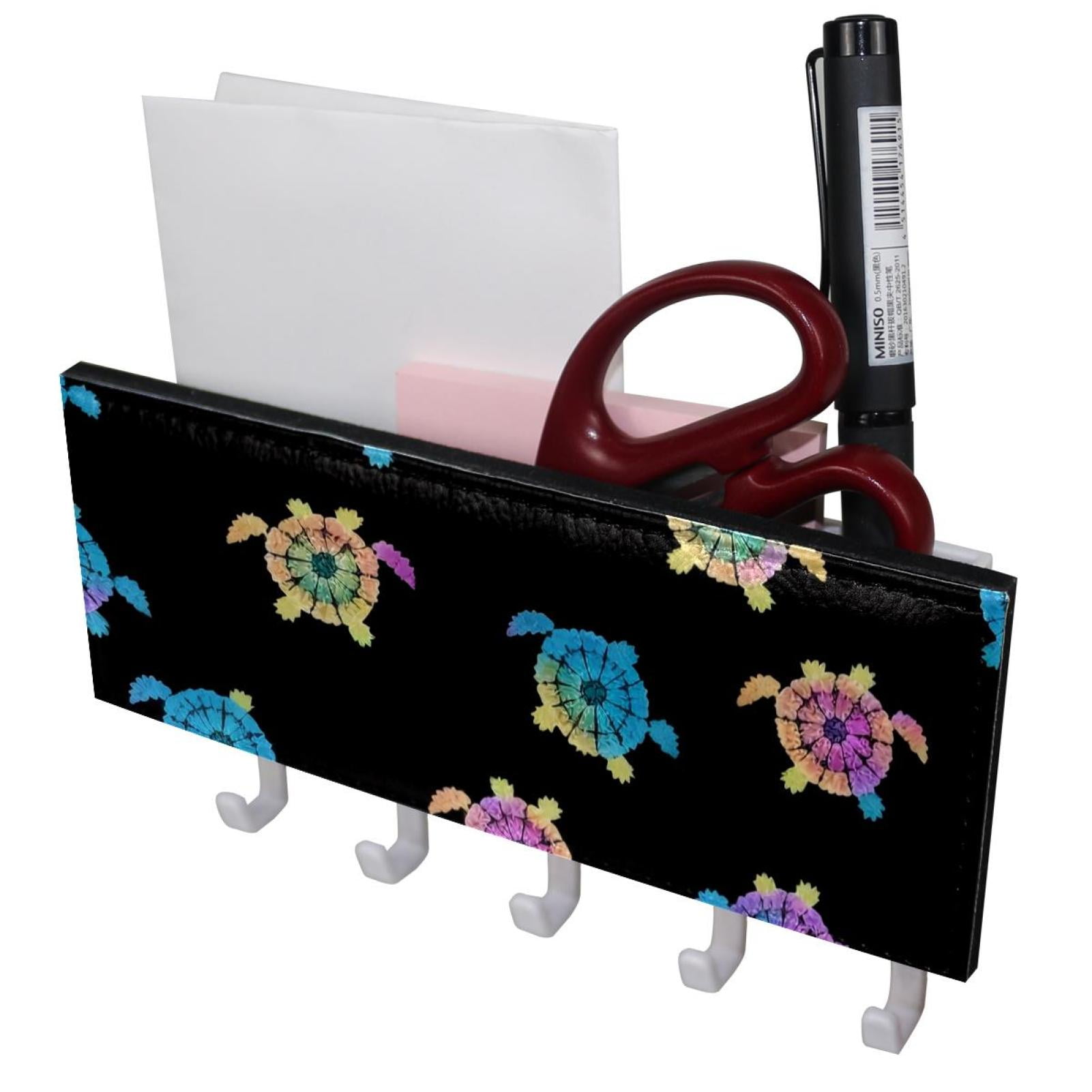 PhooArto Key Holder for Wall Decorative with 5 Key Hooks, Cute Turtle ...