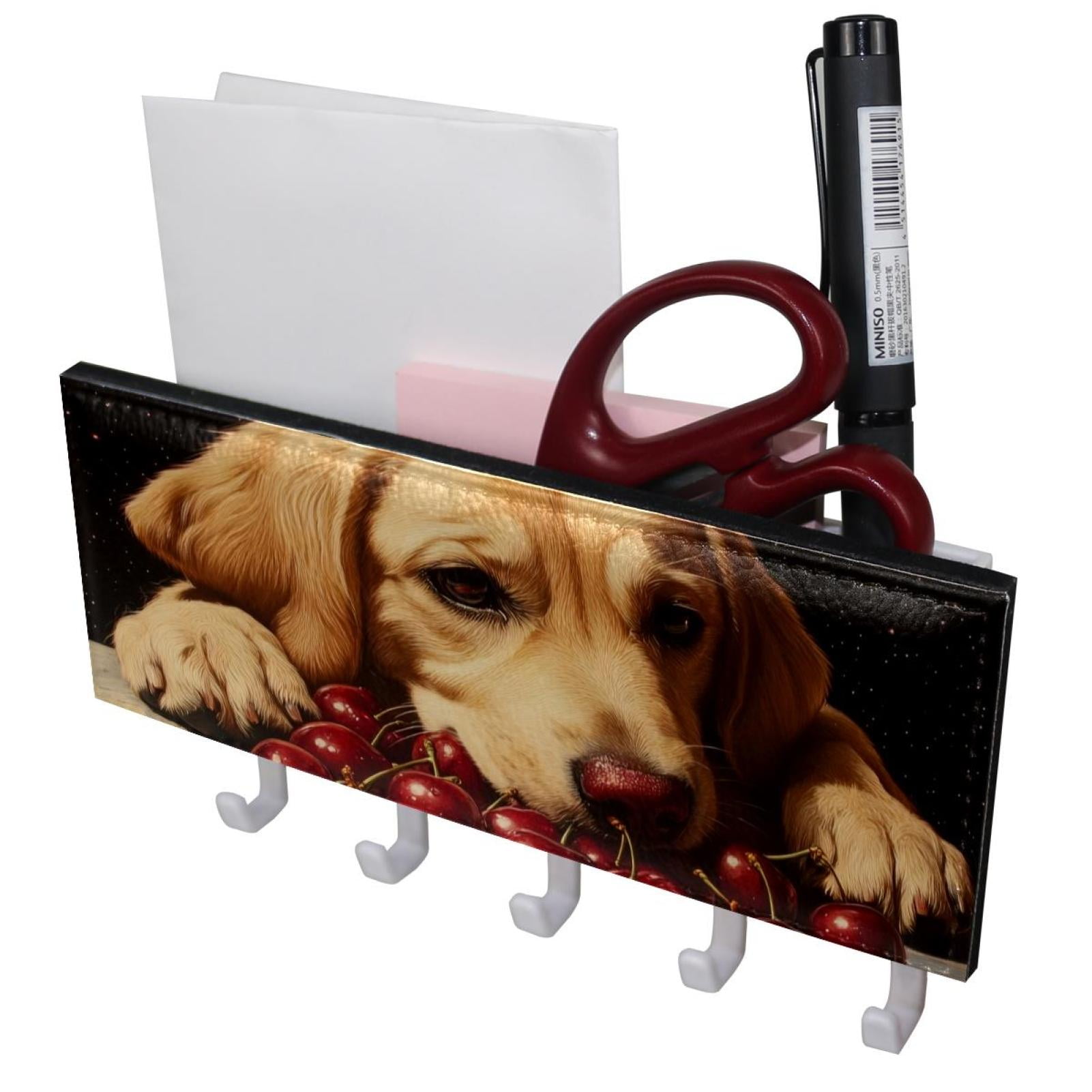 PhooArto Key Holder for Wall Decorative with 5 Key Hooks, Dogs and ...