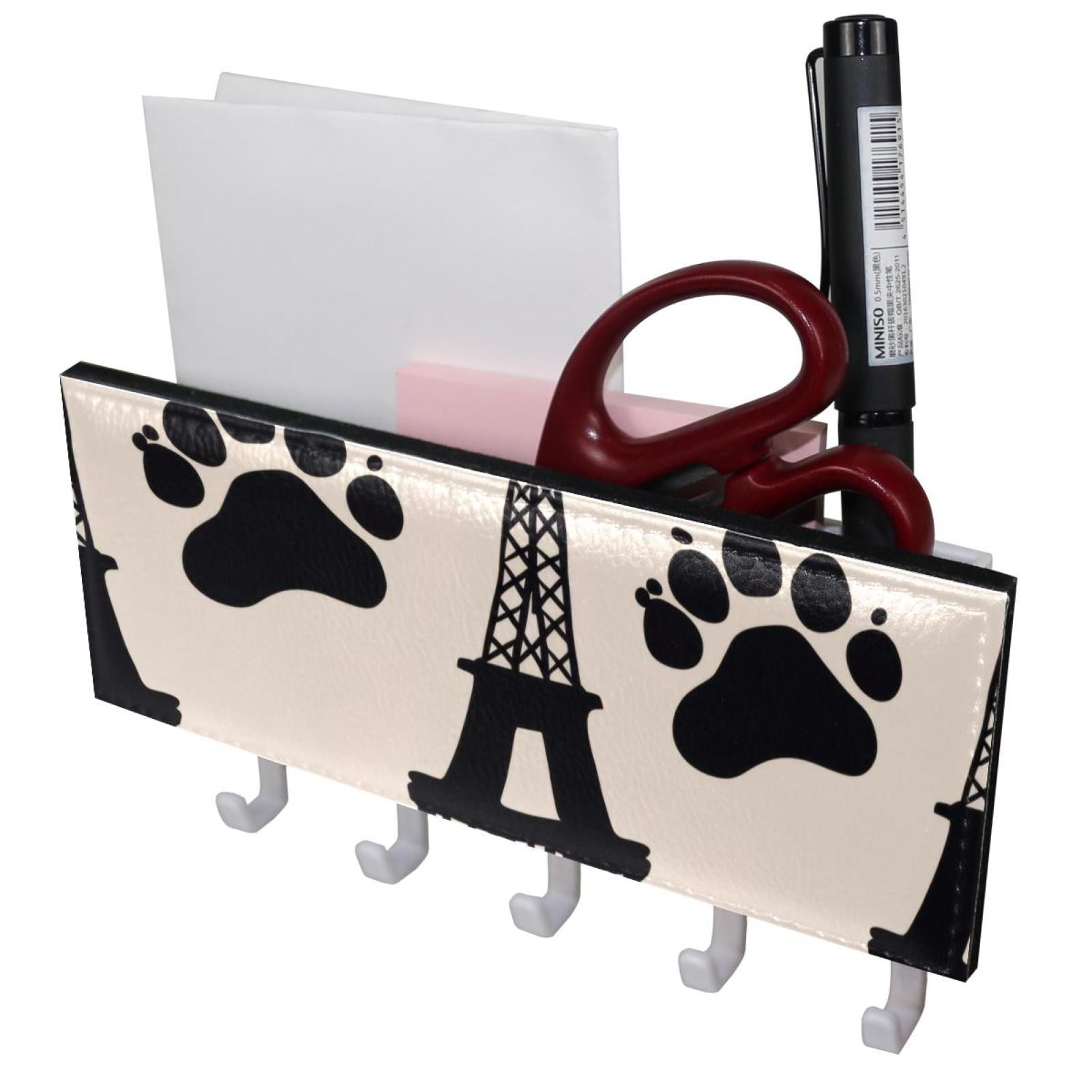 PhooArto Key Holder for Wall Decorative with 5 Key Hooks, Eiffel Tower ...
