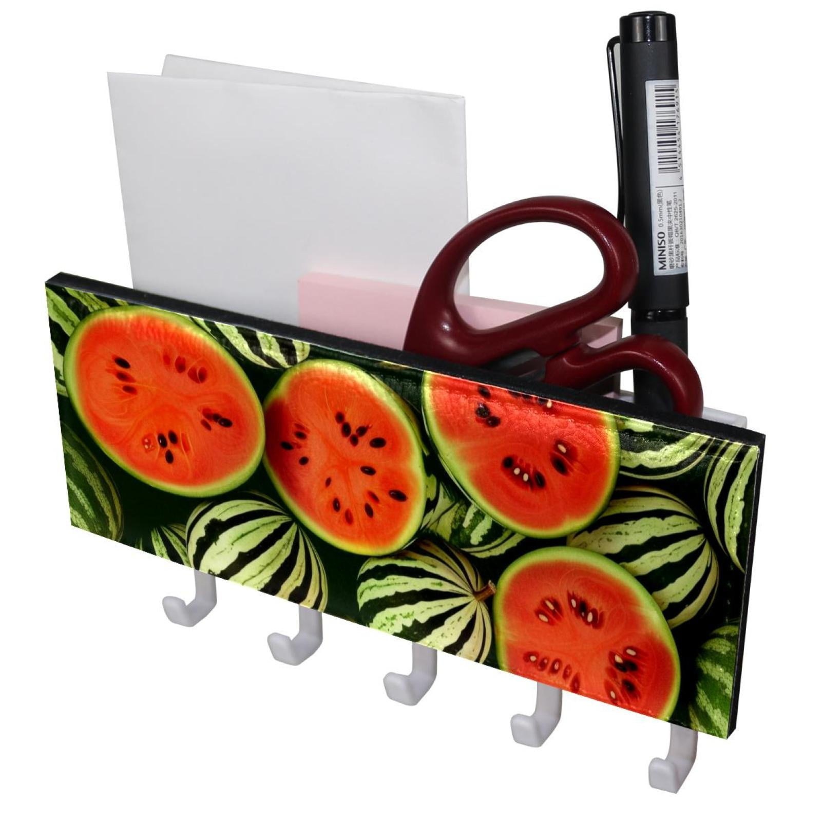 PhooArto Key Holder for Wall Decorative with 5 Key Hooks, Fruit ...