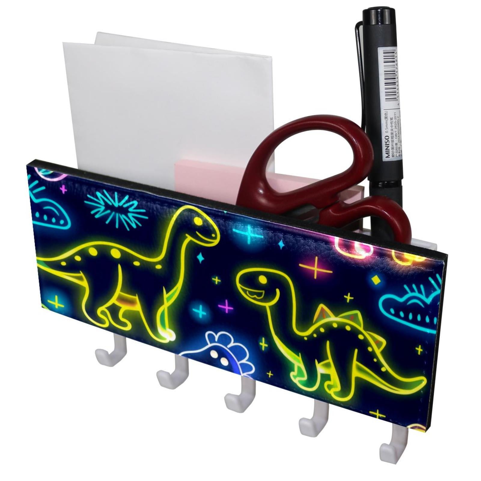 PhooArto Key Holder for Wall Decorative with 5 Key Hooks, Neon Funny ...