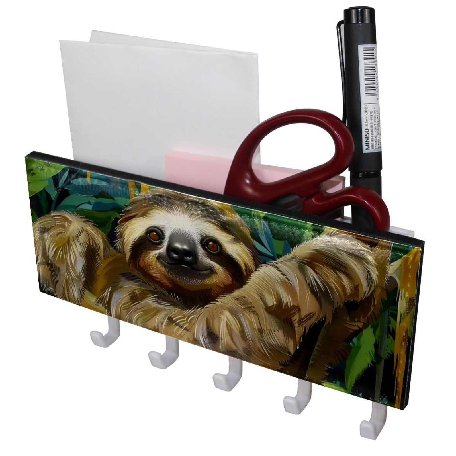 PhooArto Key Holder for Wall Decorative with 5 Key Hooks, Rainforest ...