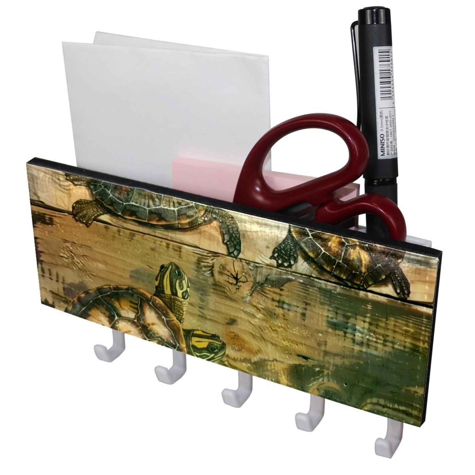PhooArto Key Holder for Wall Decorative with 5 Key Hooks, Sea Turtles ...