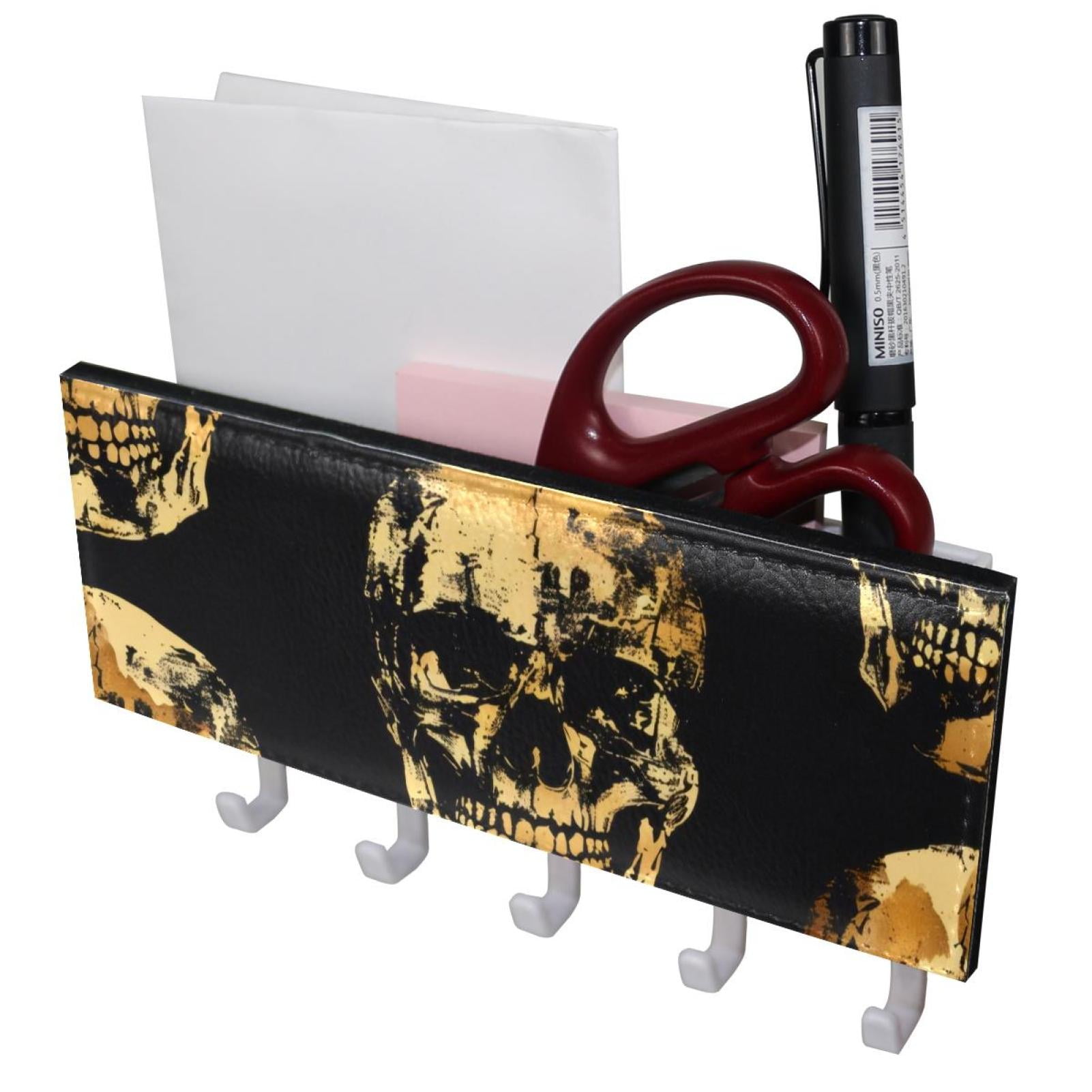 PhooArto Key Holder for Wall Decorative with 5 Key Hooks, Skull Head ...