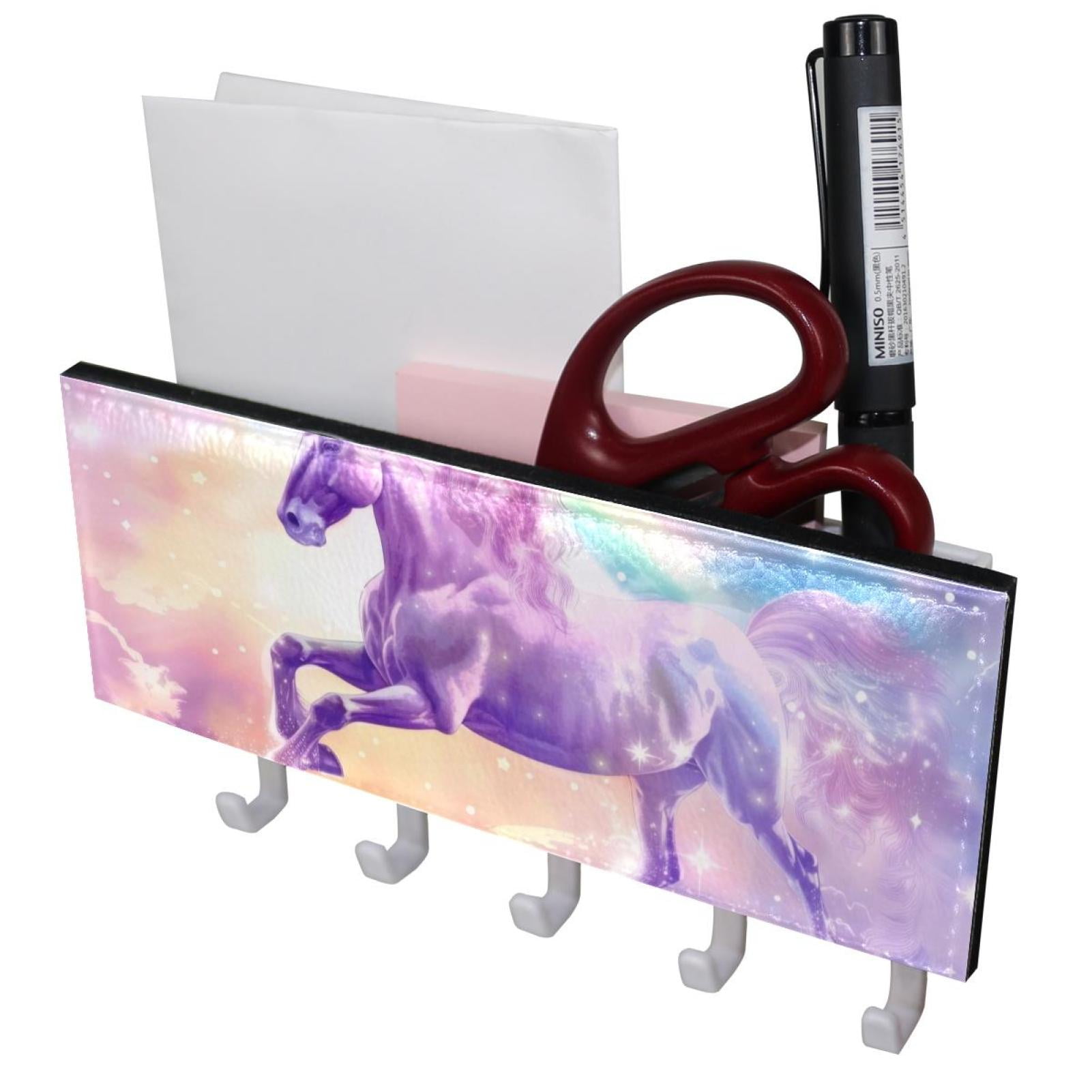 PhooArto Key Holder for Wall Decorative with 5 Key Hooks, Sparkling ...