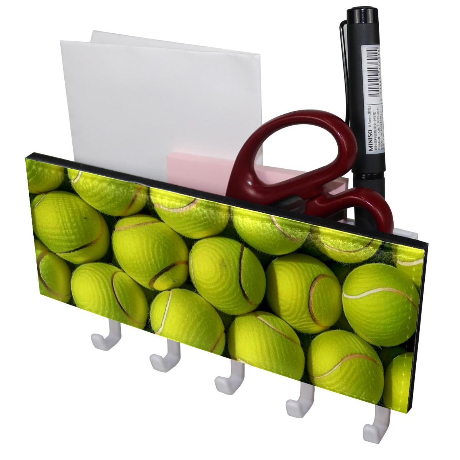 PhooArto Key Holder for Wall Decorative with 5 Key Hooks, Tennis Ball ...