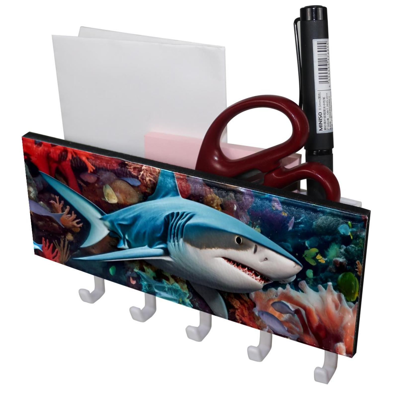 PhooArto Key Holder for Wall Decorative with 5 Key Hooks, Underwater ...