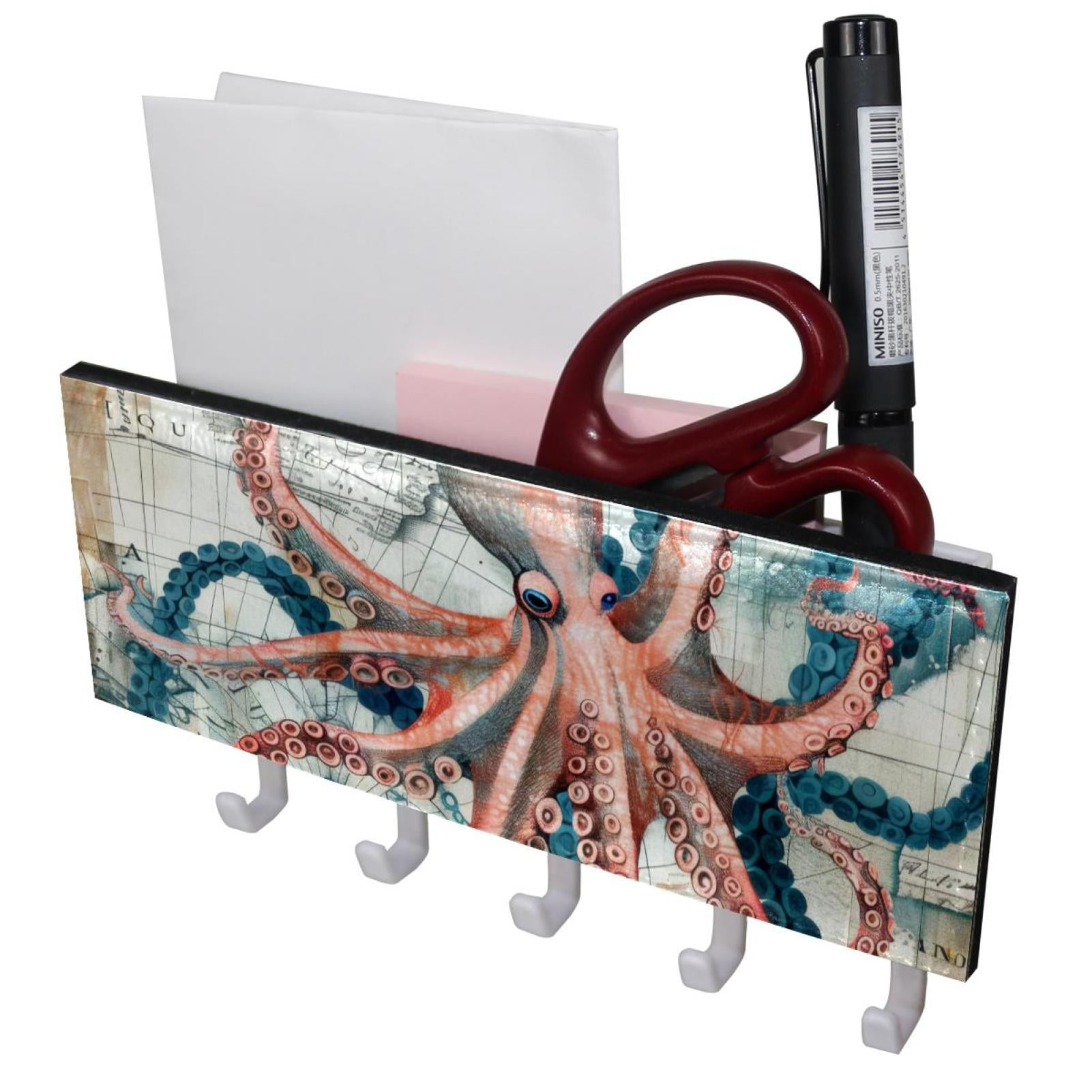 PhooArto Key Holder for Wall Decorative with 5 Key Hooks, Vintage ...