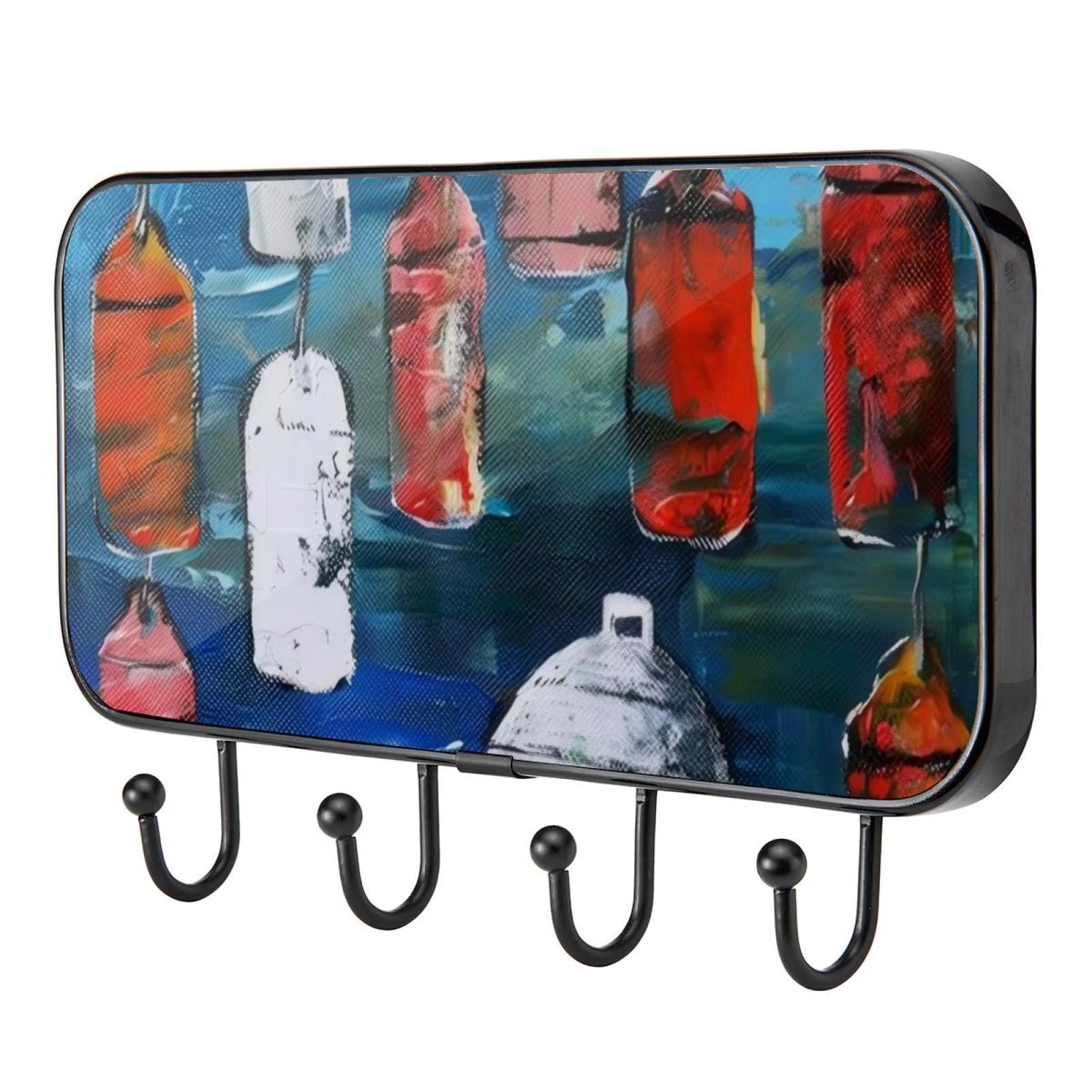 PhooArto Key Hooks Color Buoy Painting Nautical Key Holder for Wall ...