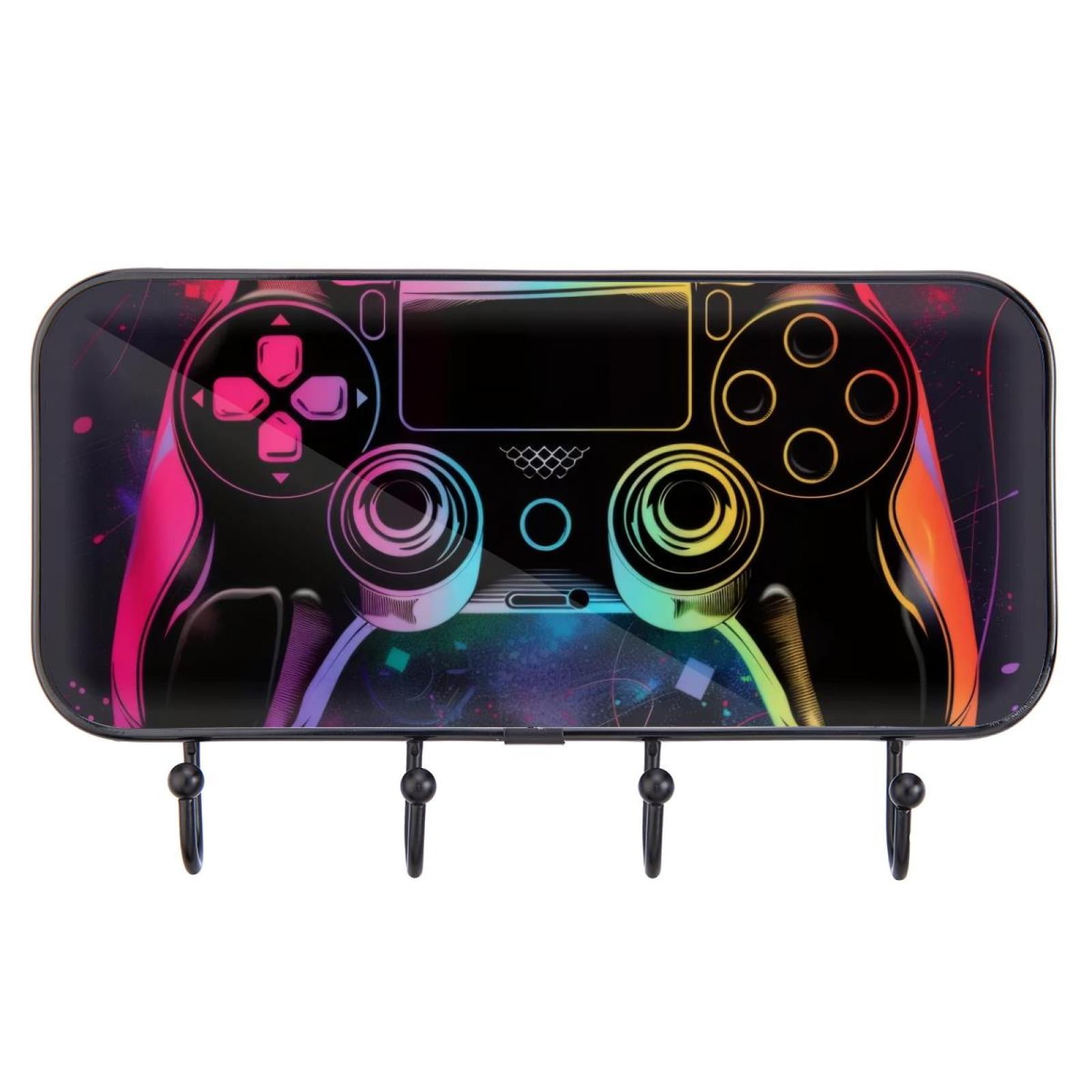 PhooArto Key Hooks Gamer Controller Splash Pattern Key Holder for Wall ...