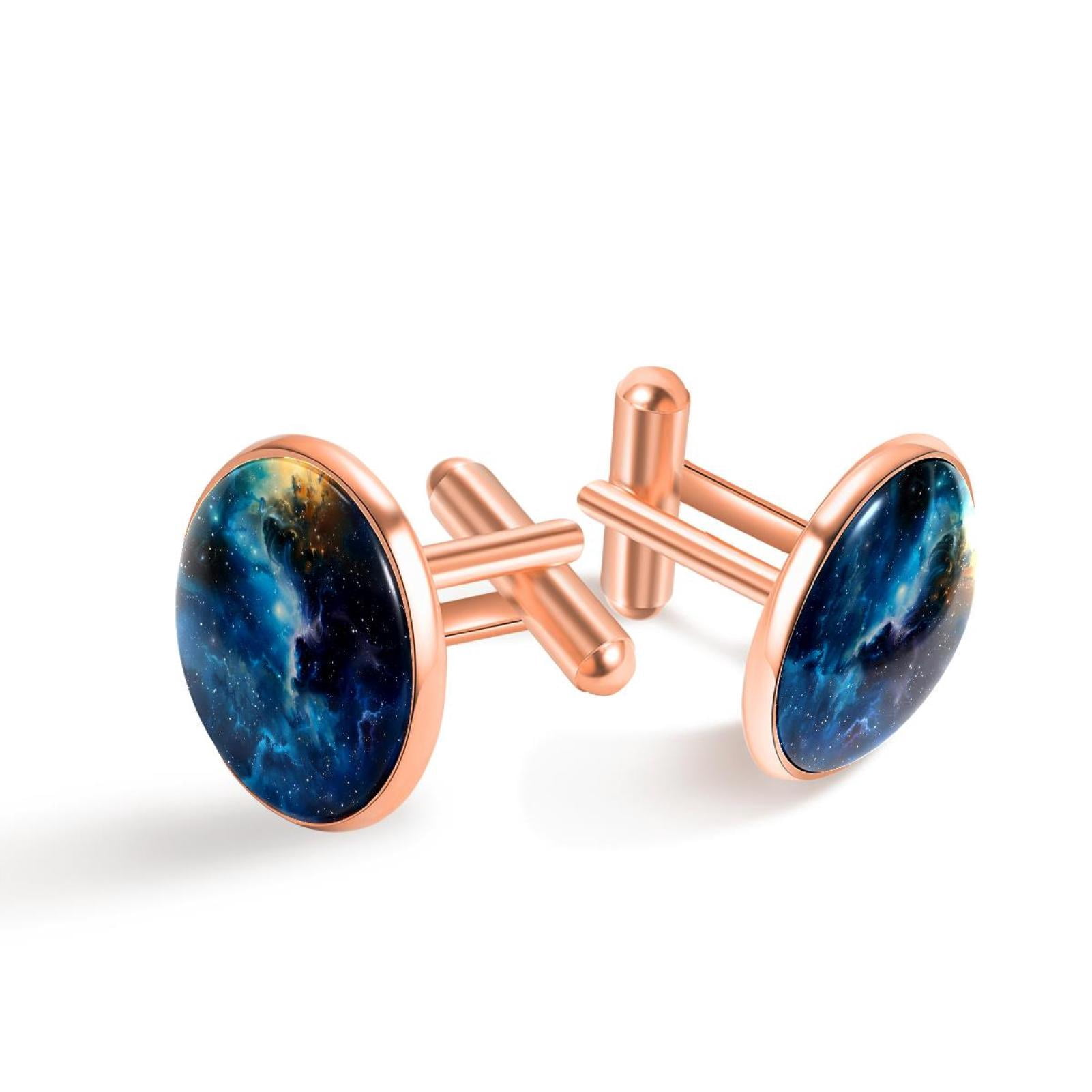 PhooArto Men's Classic Stainless Steel, Space Galaxy Constellation ...