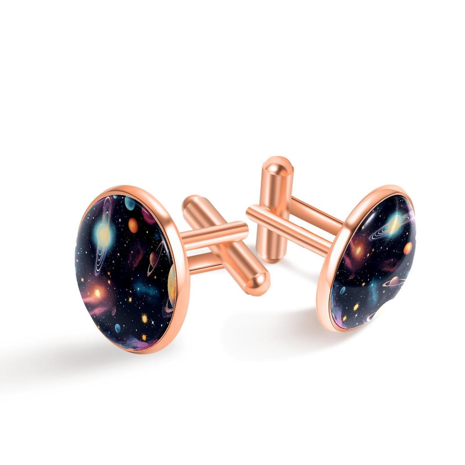 PhooArto Men's Classic Stainless Steel, Space Universe Cosmic Stars ...