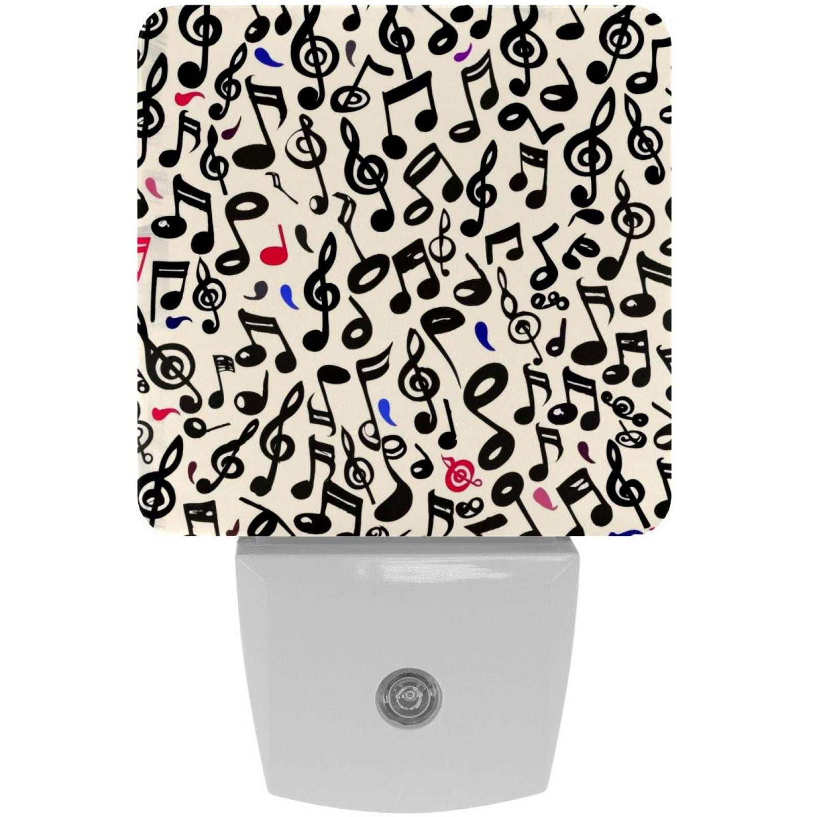 PhooArto Musical Notes Pattern Plug in LED Night Light Auto Sensor Dusk ...