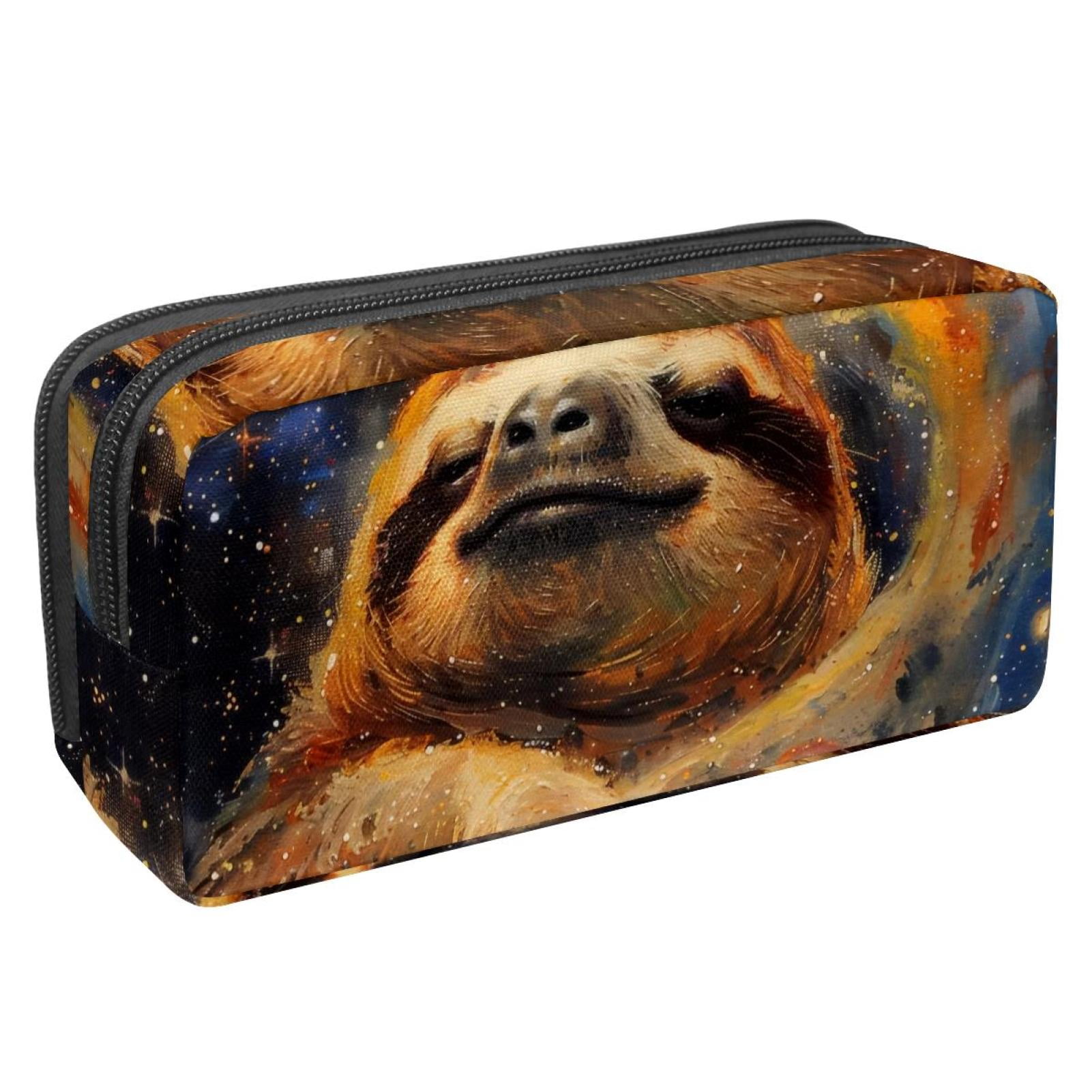 PhooArto Pencil Case, Animal Sloth Galaxy Large Capacity Pencil Pouch ...