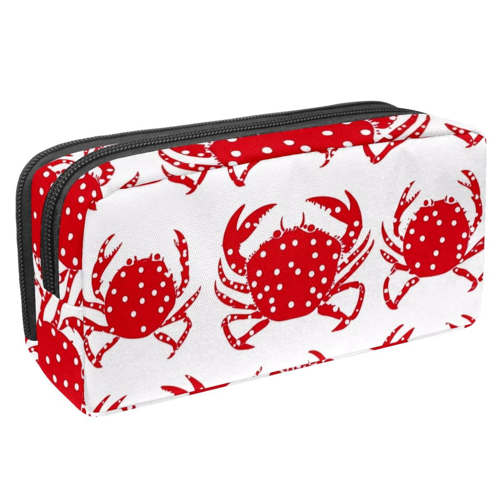 PhooArto Pencil Case, Crabs and Dots Pattern Large Capacity Pencil ...