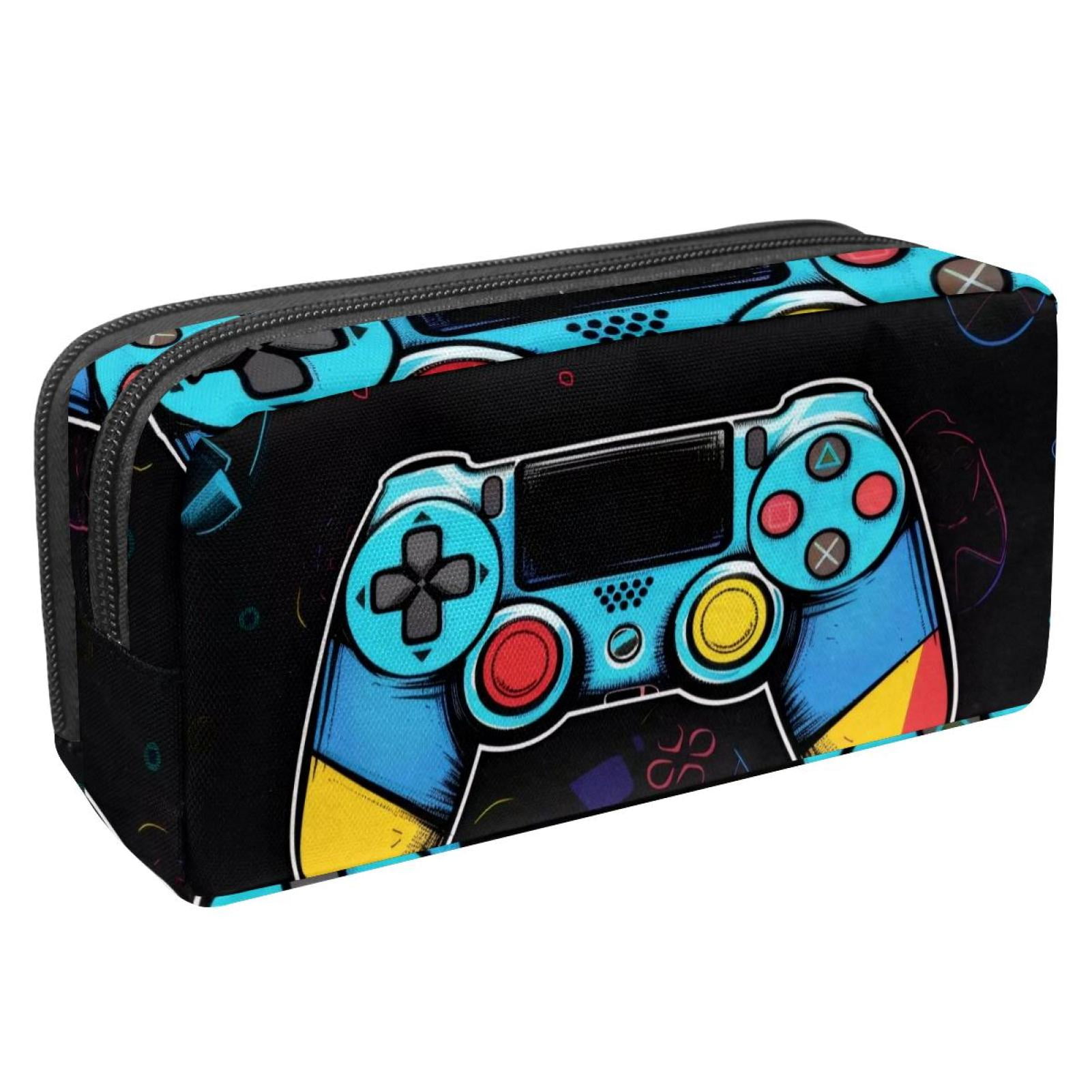 PhooArto Pencil Case, Cute Gamer Controller Pattern Large Capacity ...